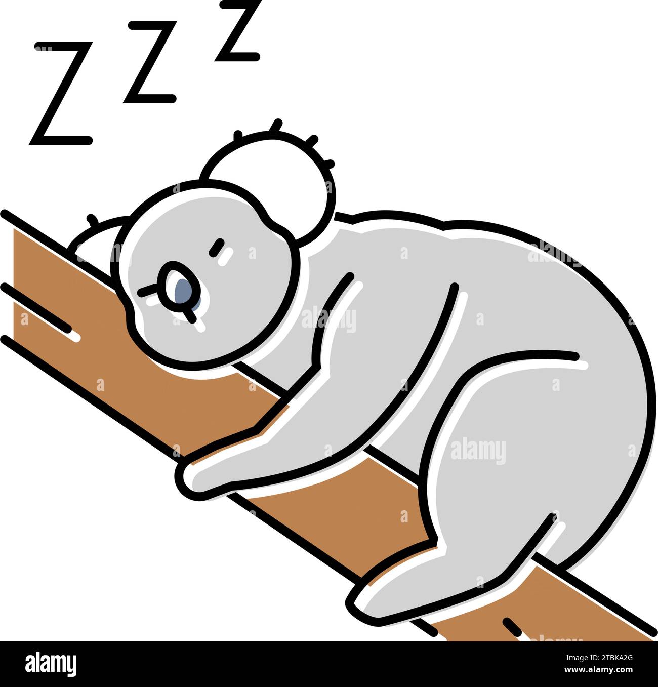 Koala bed Stock Vector Images - Alamy