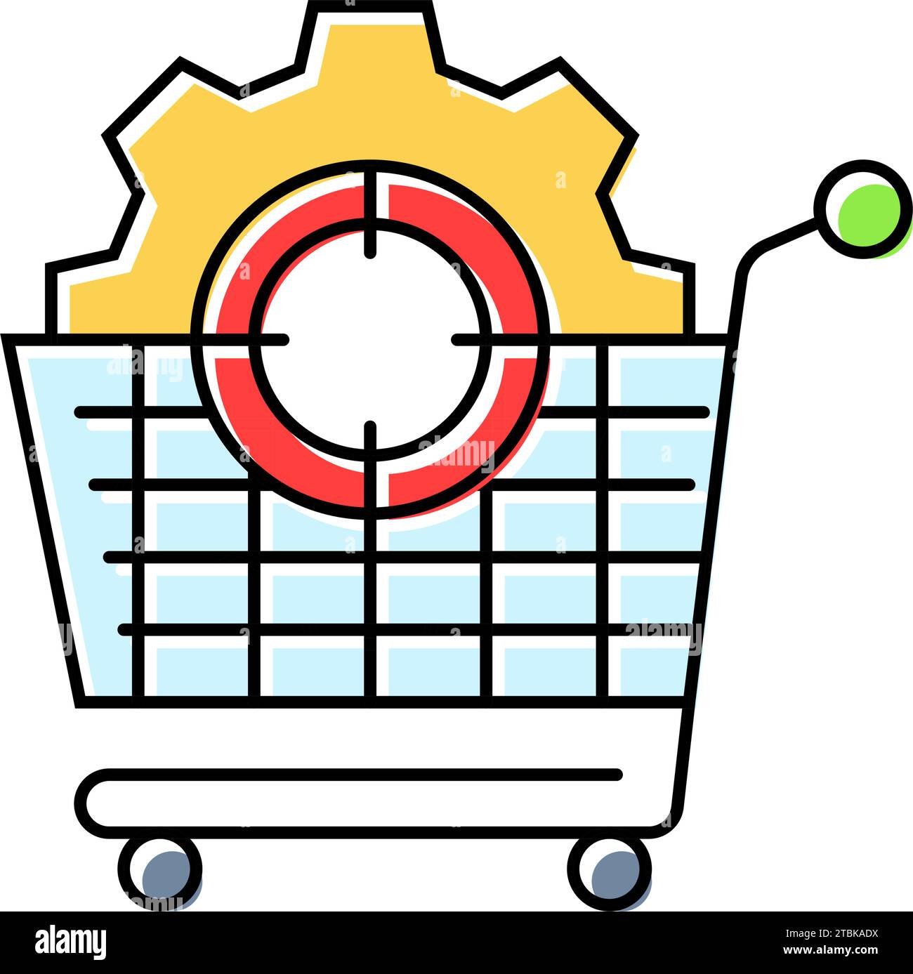 procurement strategy logistic manager color icon vector illustration ...