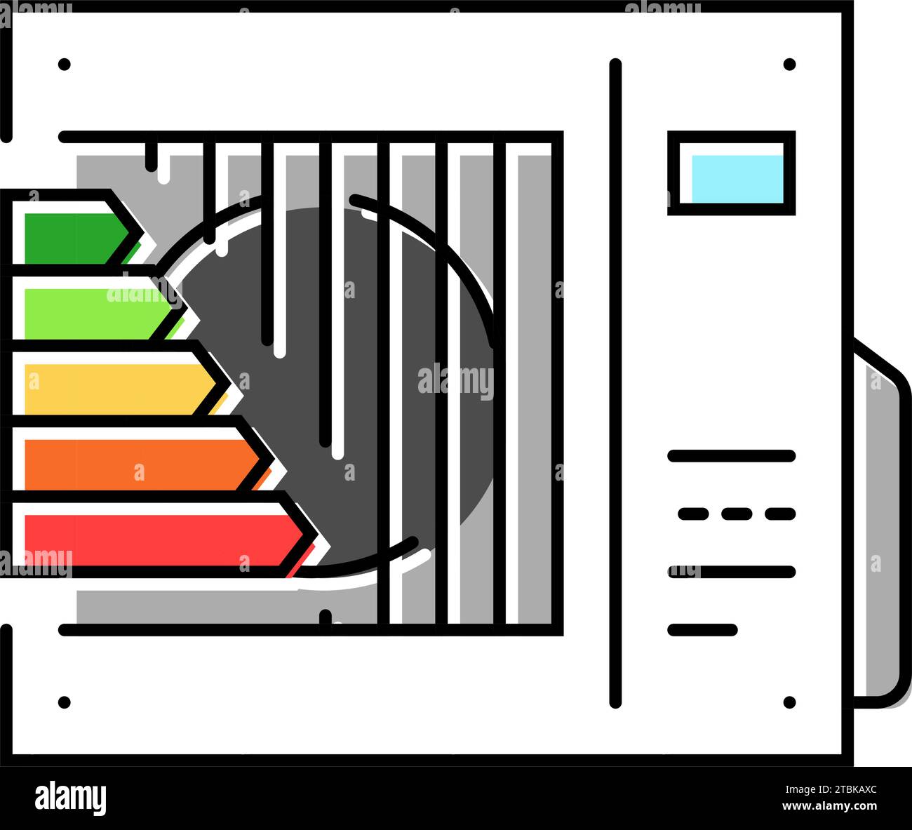 cooling energy efficient color icon vector illustration Stock Vector ...