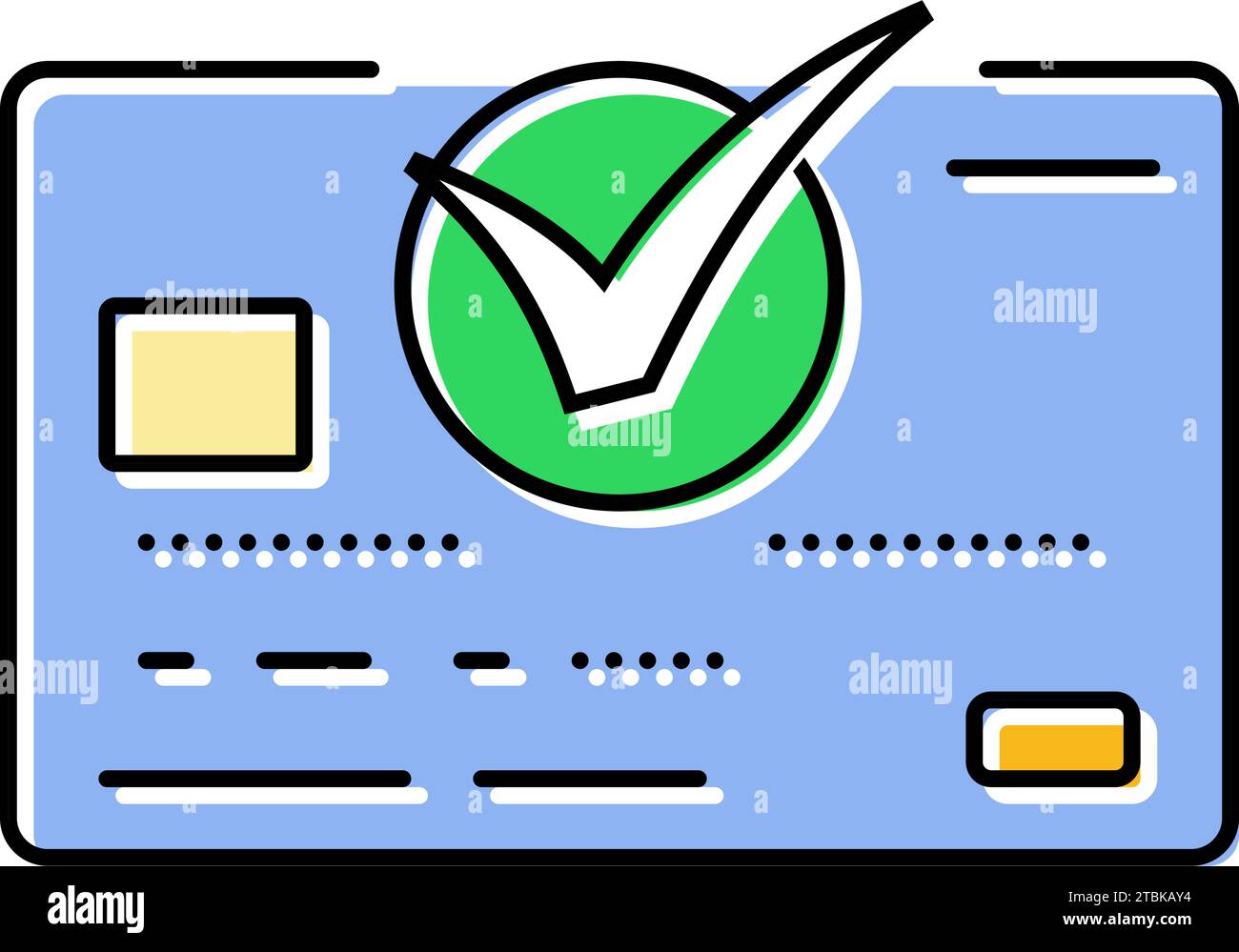 Card accept color icon Cut Out Stock Images & Pictures - Alamy