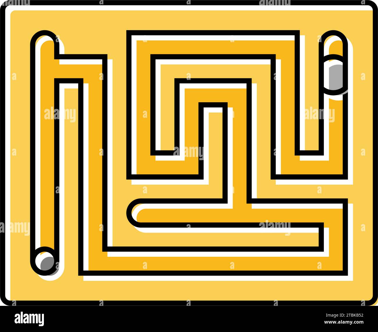 marble maze fidget toy color icon vector illustration Stock Vector ...