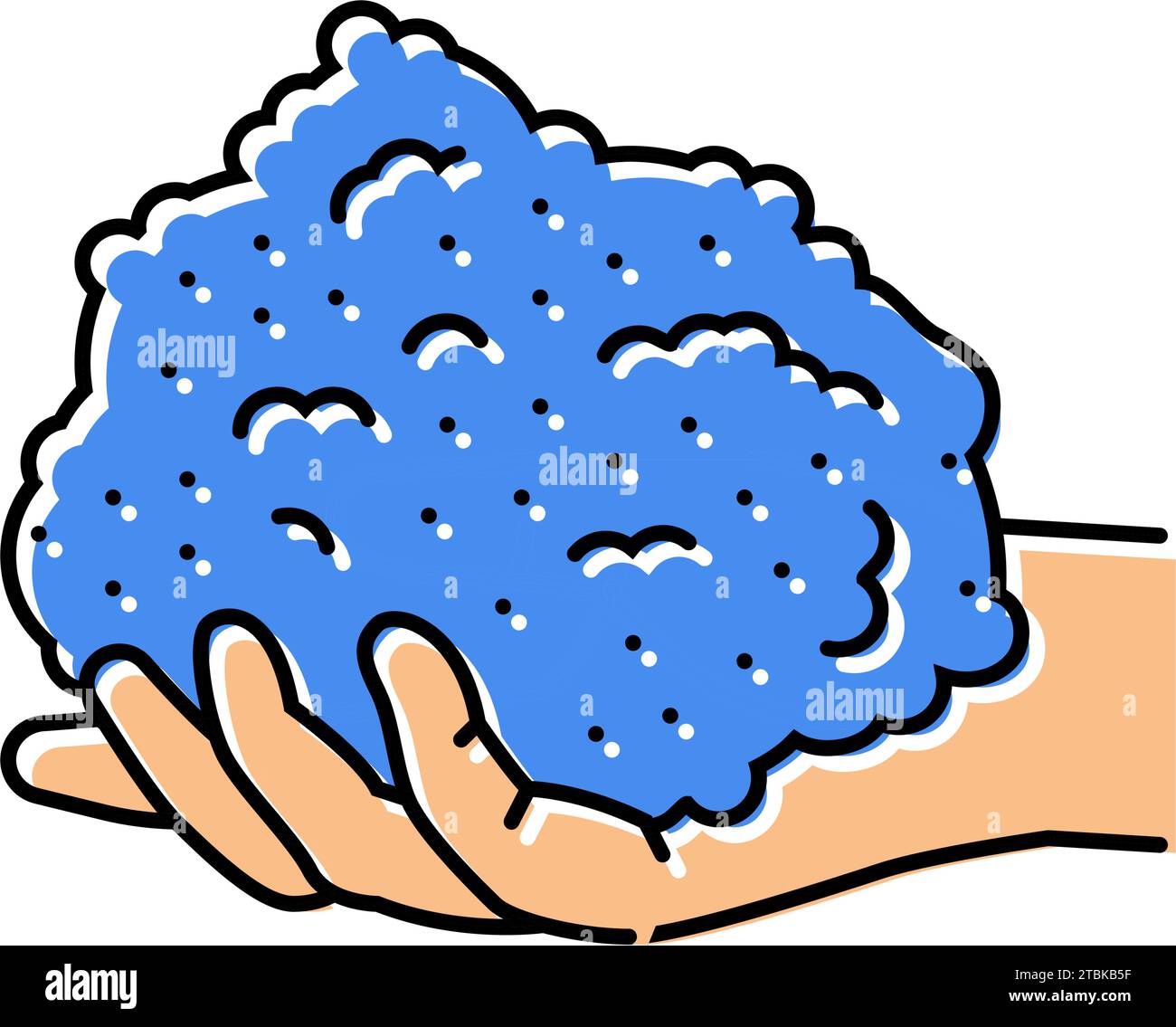 kinetic sand fidget toy color icon vector illustration Stock Vector ...