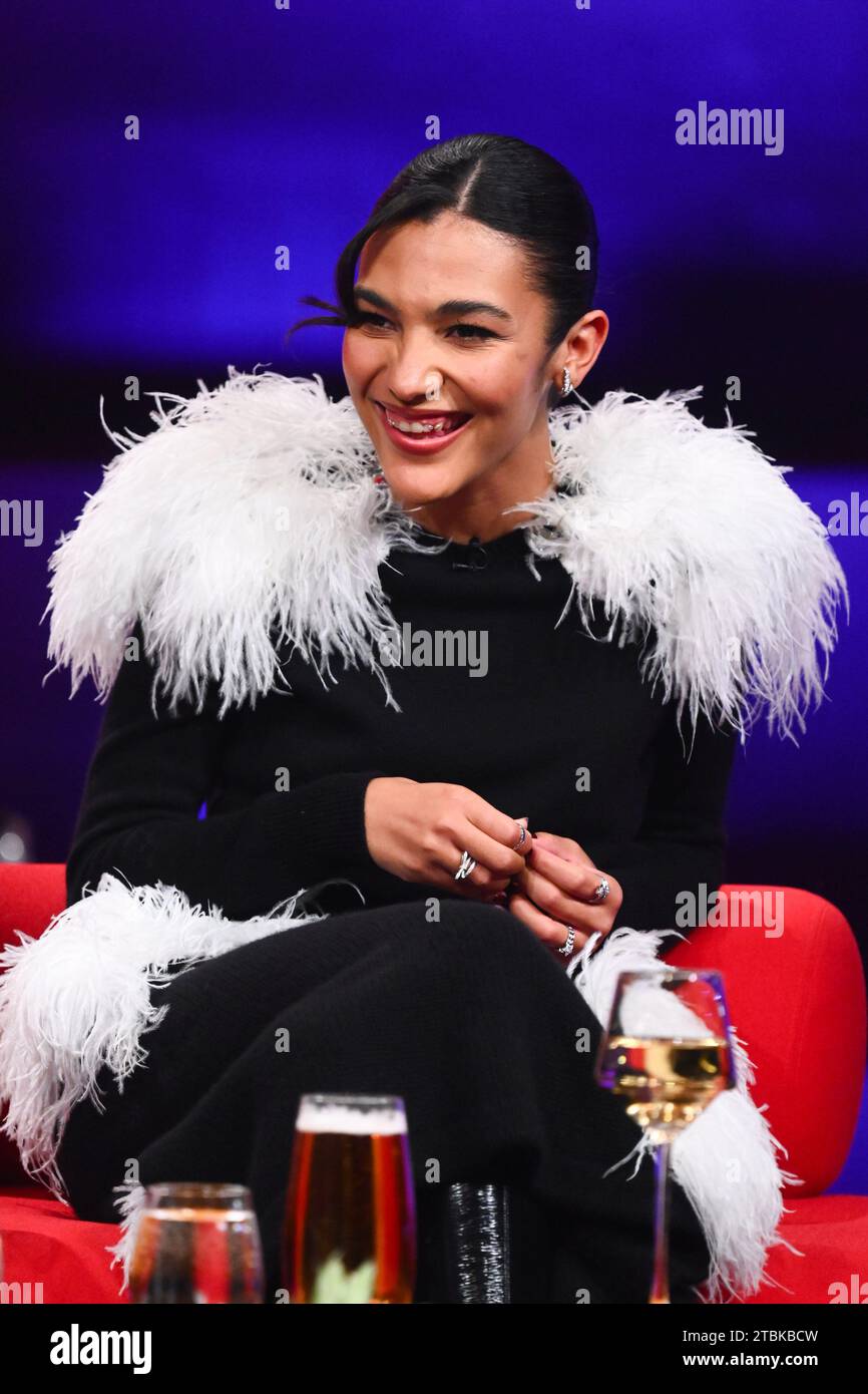 EDITORIAL USE ONLY Olivia Dean during the filming for the Graham Norton ...