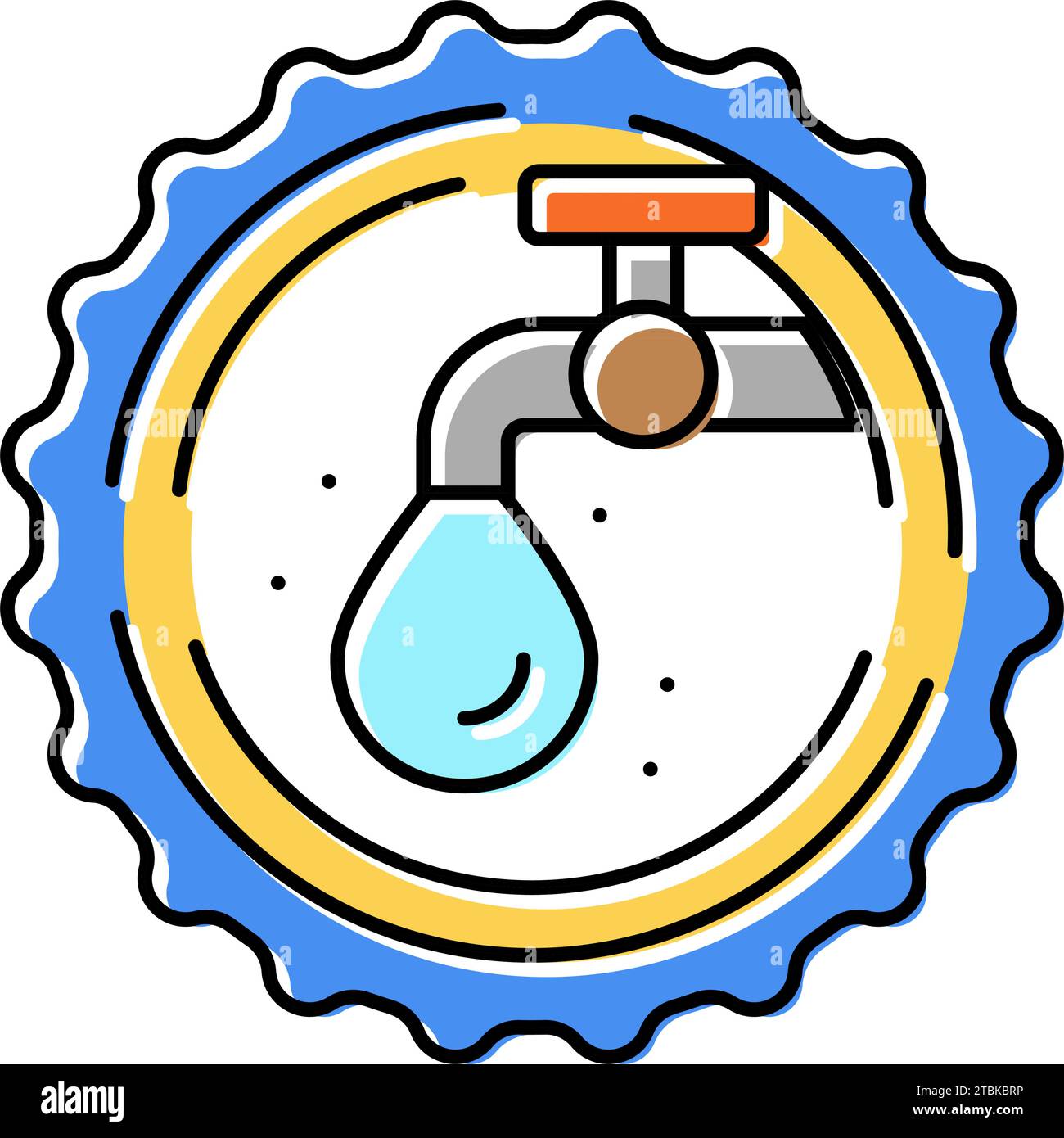 water conservation green living color icon vector illustration Stock ...