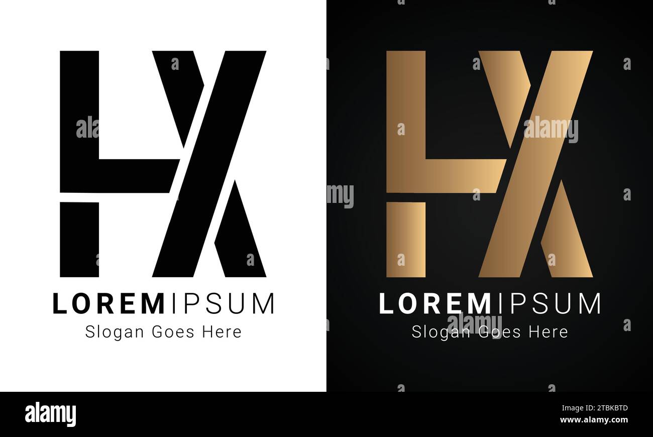 Luxury Initial XH or HX Monogram Text Letter Logo Design Stock Vector Image & Art - Alamy