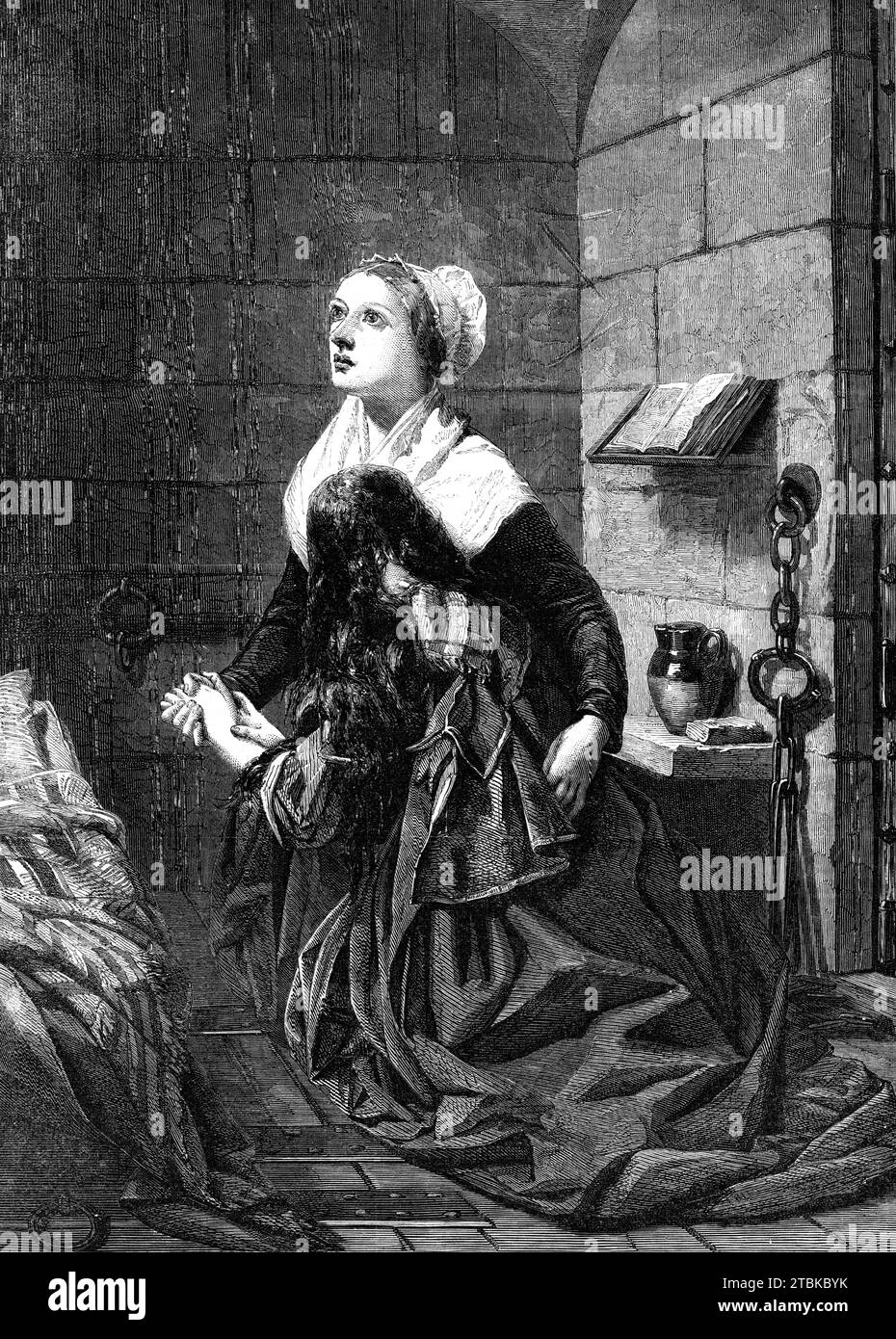 "Dinah's Prayer", by J. Bostock, in the exhibition of the Royal Academy ...