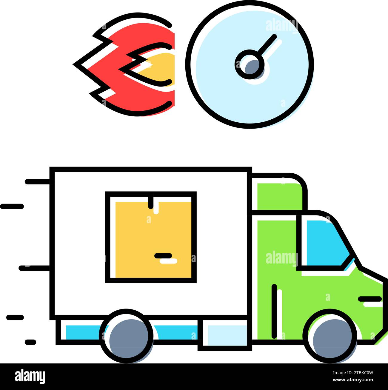 Package service delivery manager vector inventory transport hi-res ...