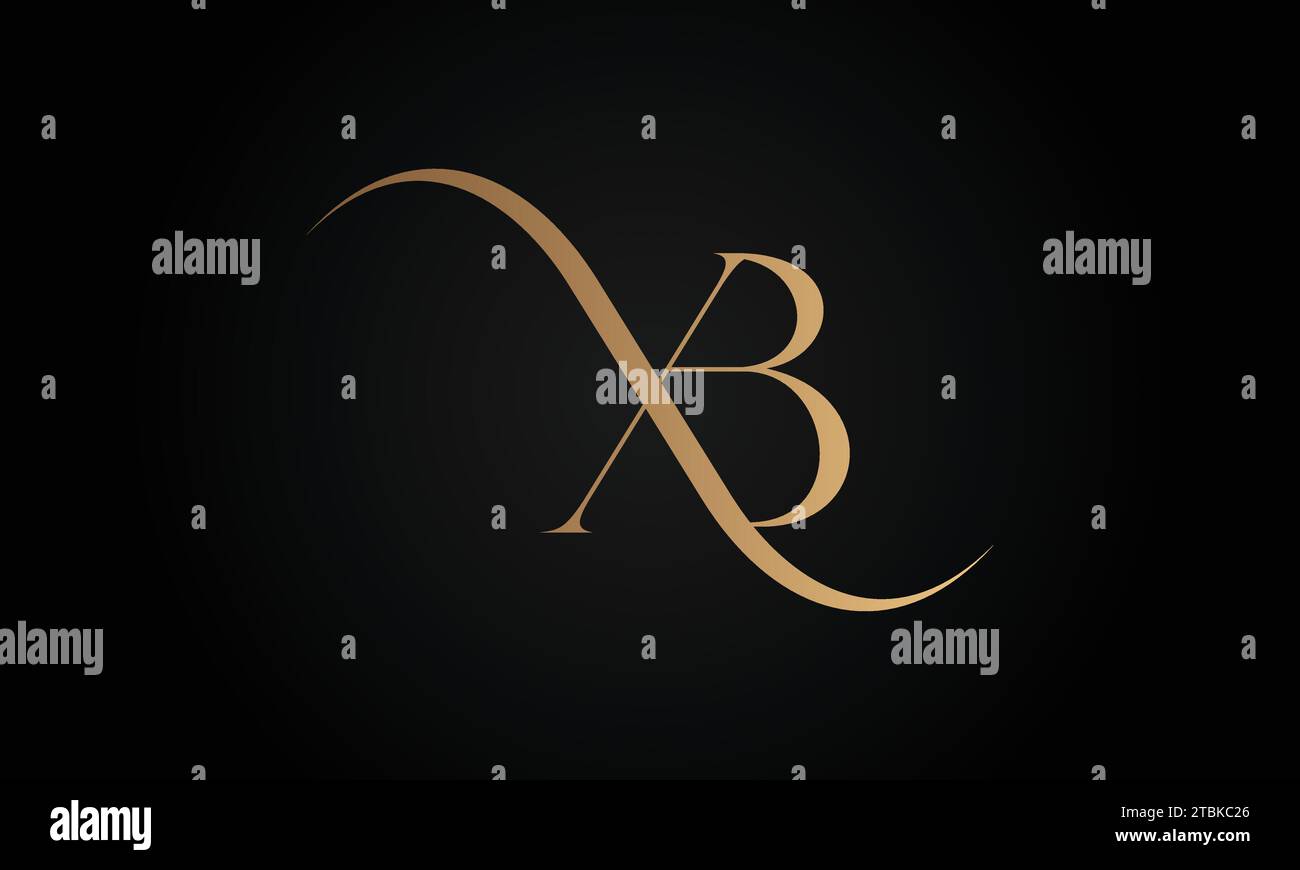 Xb letter design hi-res stock photography and images - Alamy