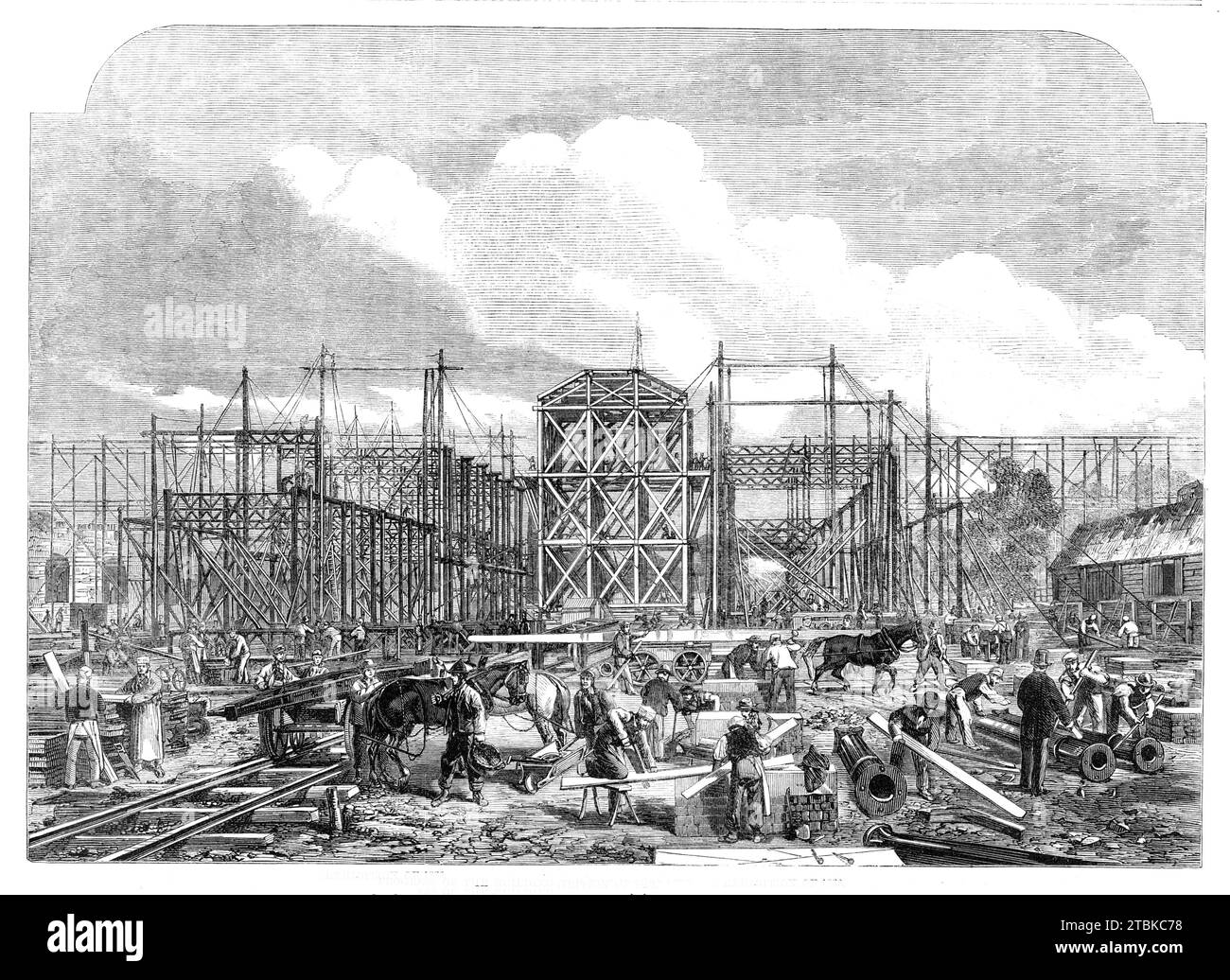 Progress of the building for the International Exhibition of 1862 ...