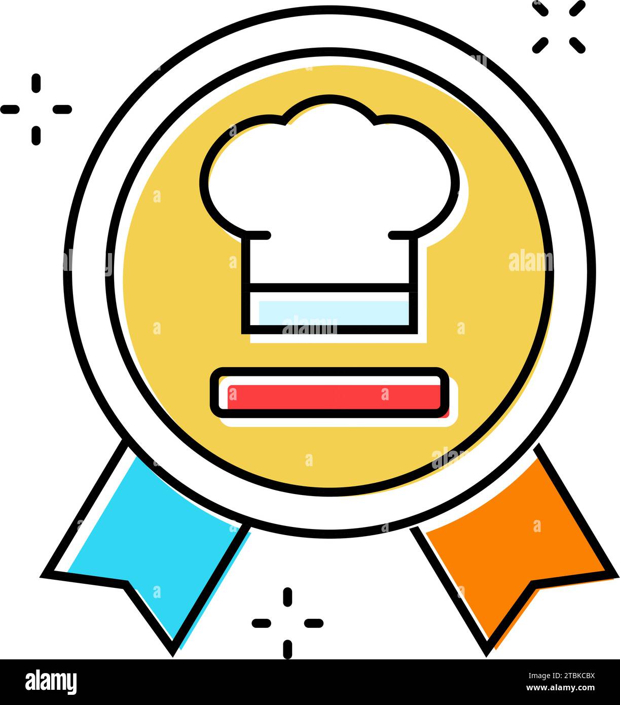 cooking competitions restaurant chef color icon vector illustration ...