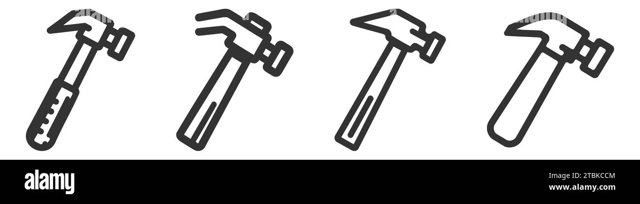 Hummer vector icon set, pack, collection isolated on white background ...