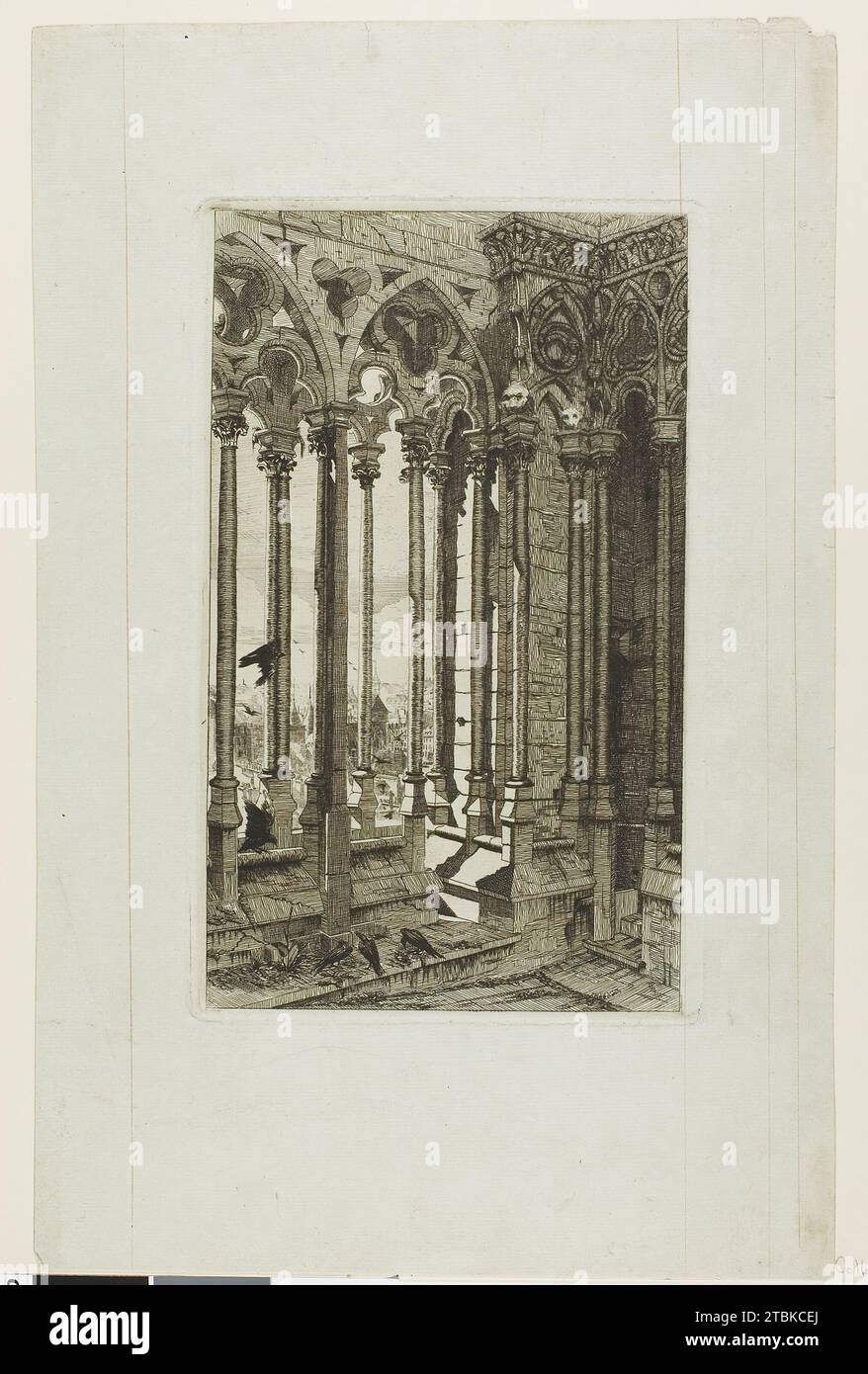 The Gallery of Notre-Dame, Paris, 1853 Stock Photo - Alamy