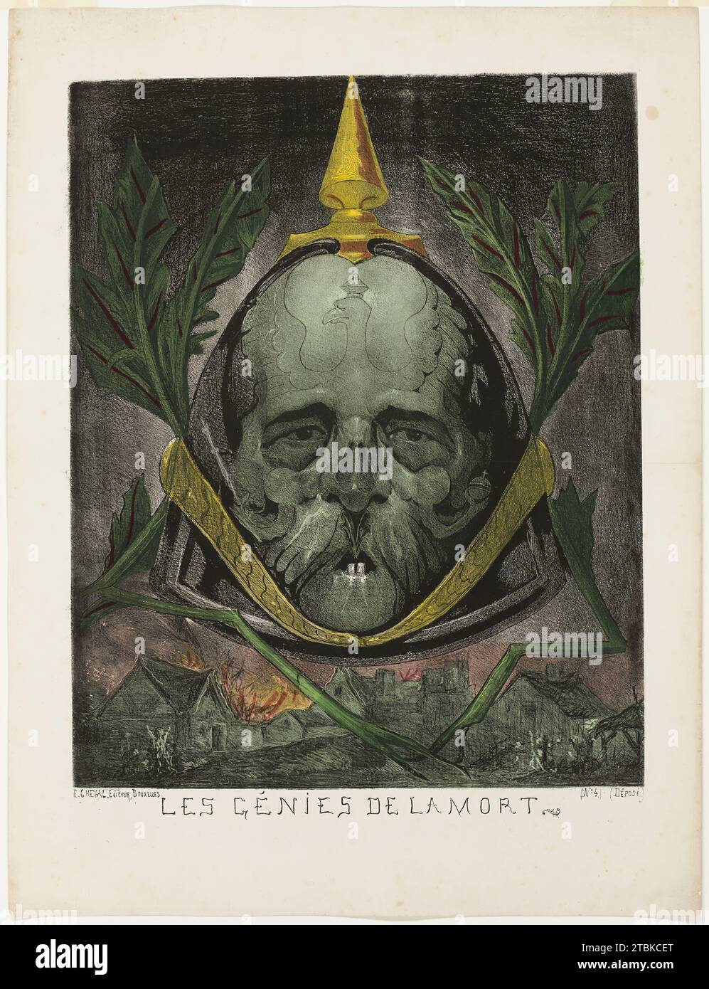 Bismarck, from Les Génies de la Mort, 1870.Edmond Guilliaume’s images ...