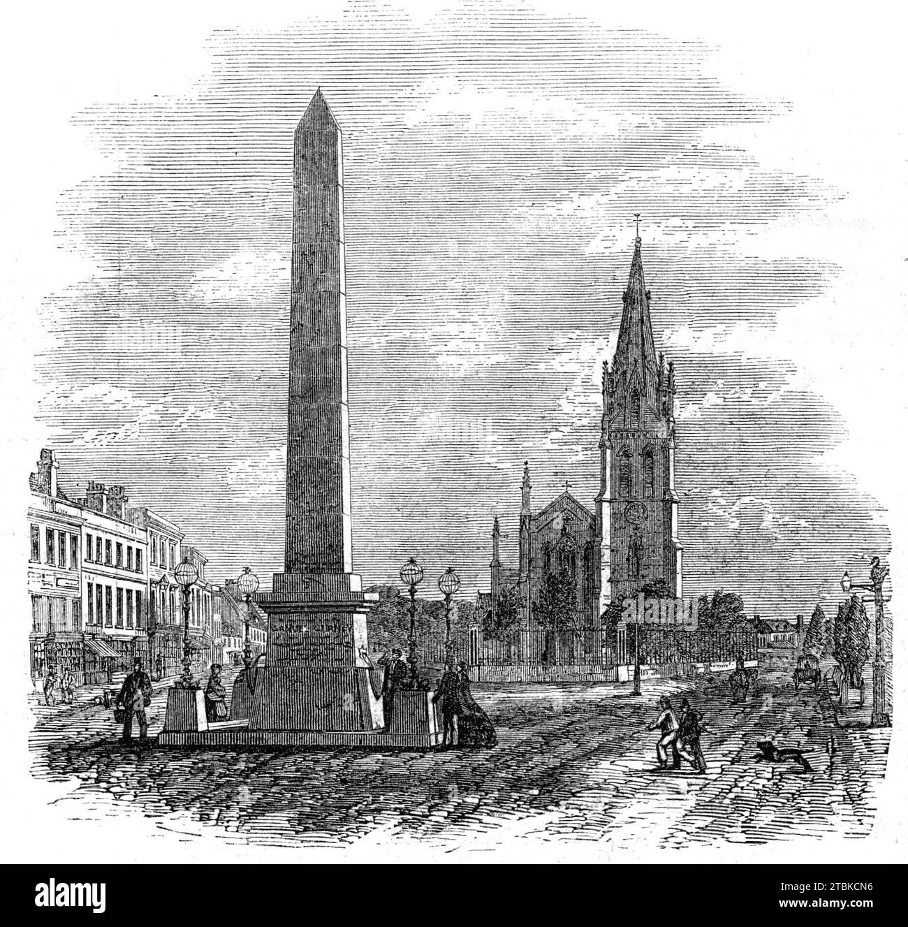The Gurney Memorial at Stratford, [London], 1861. 'Stratford-le-Bow was ...