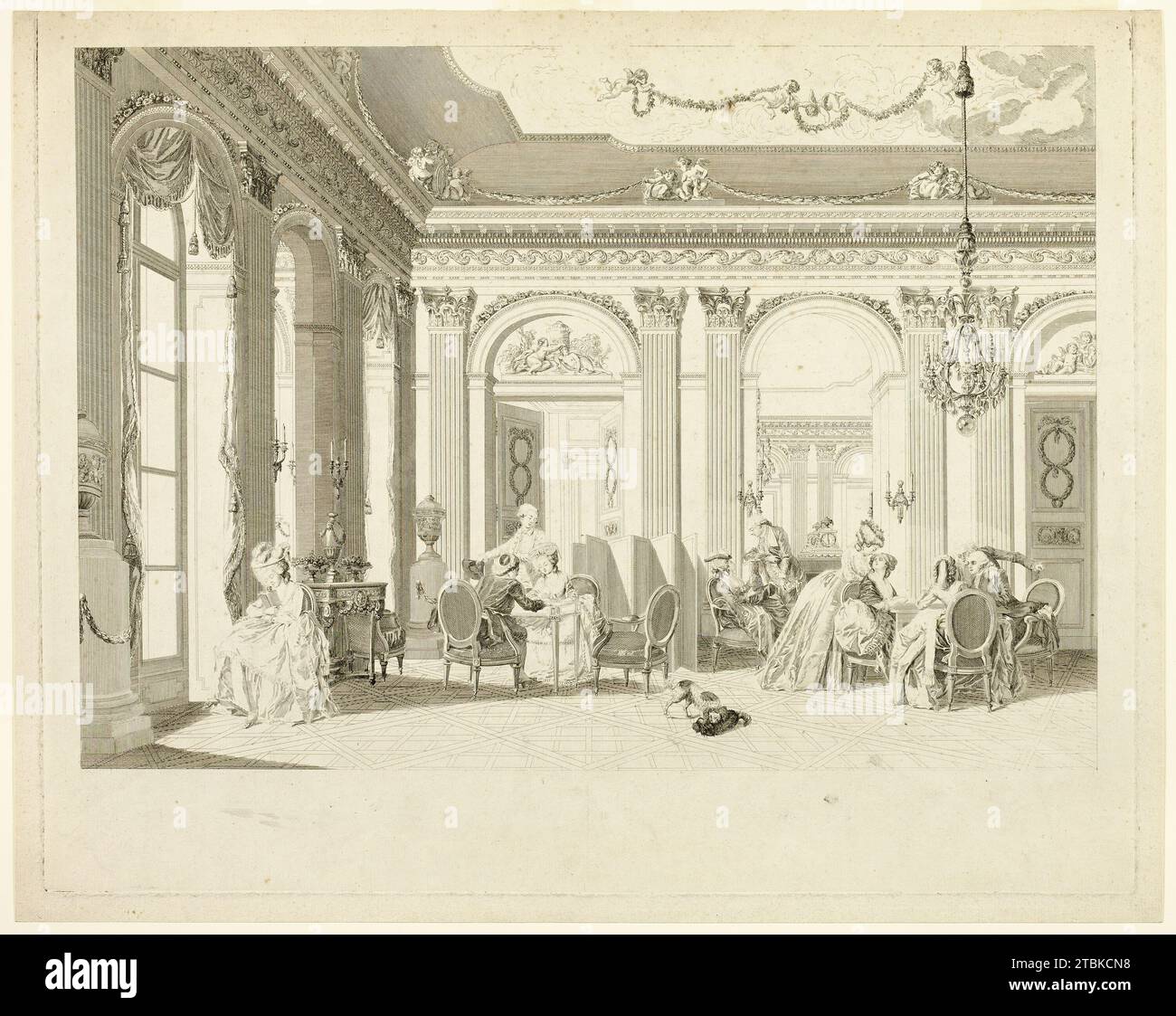 The Drawing Room, 1783 Stock Photo - Alamy