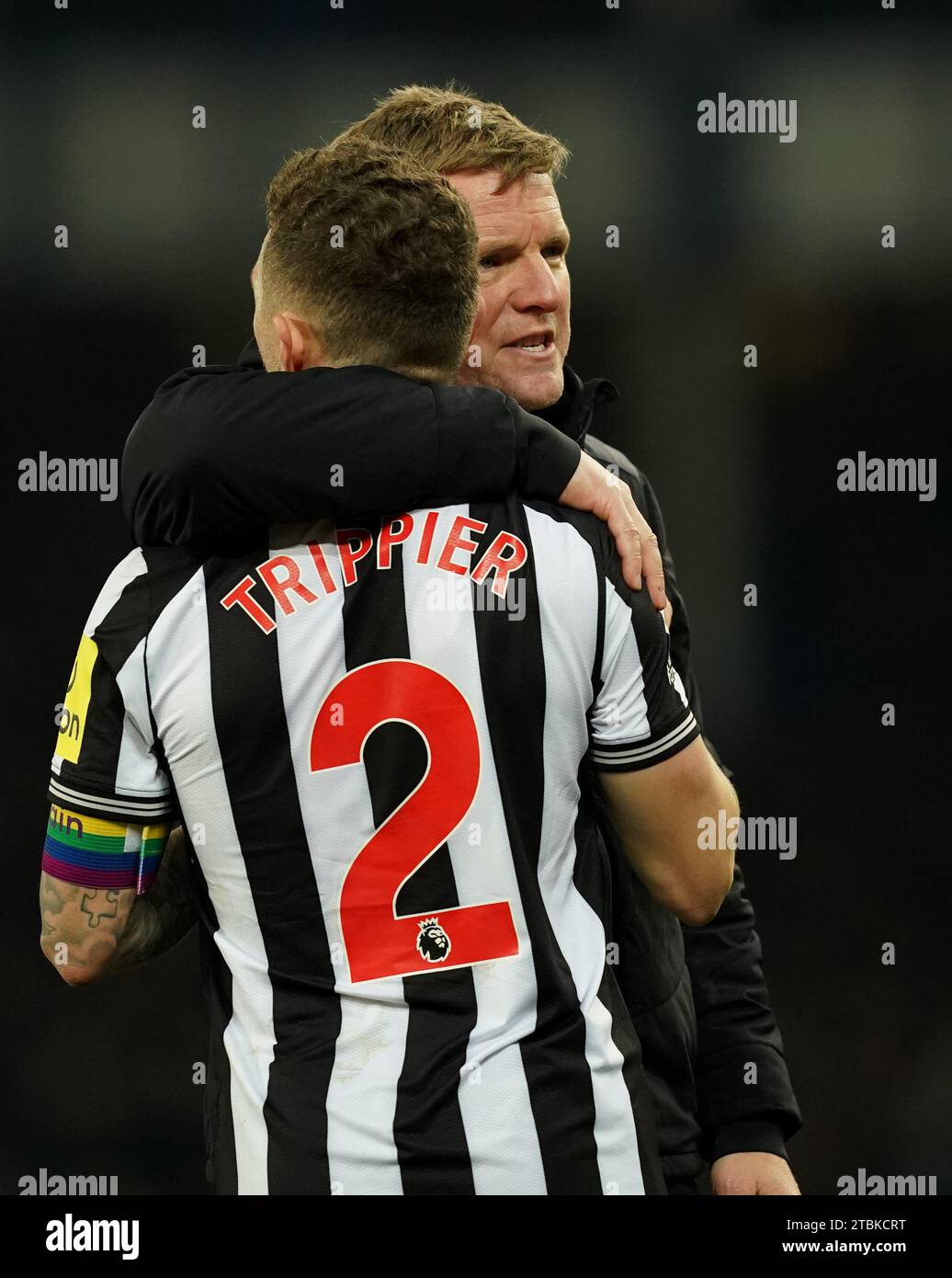 Newcastle United manager Eddie Howe and Kieran Trippier after the ... Newcastle United manager Eddie Howe and Kieran Trippier after the ...