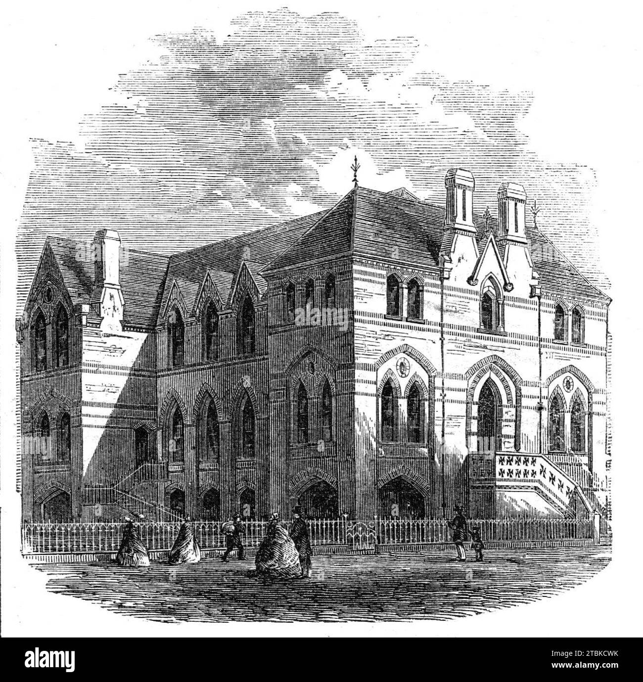 St. Paul's Schools, Clerkenwell, [London], 1861. From "Illustrated ...