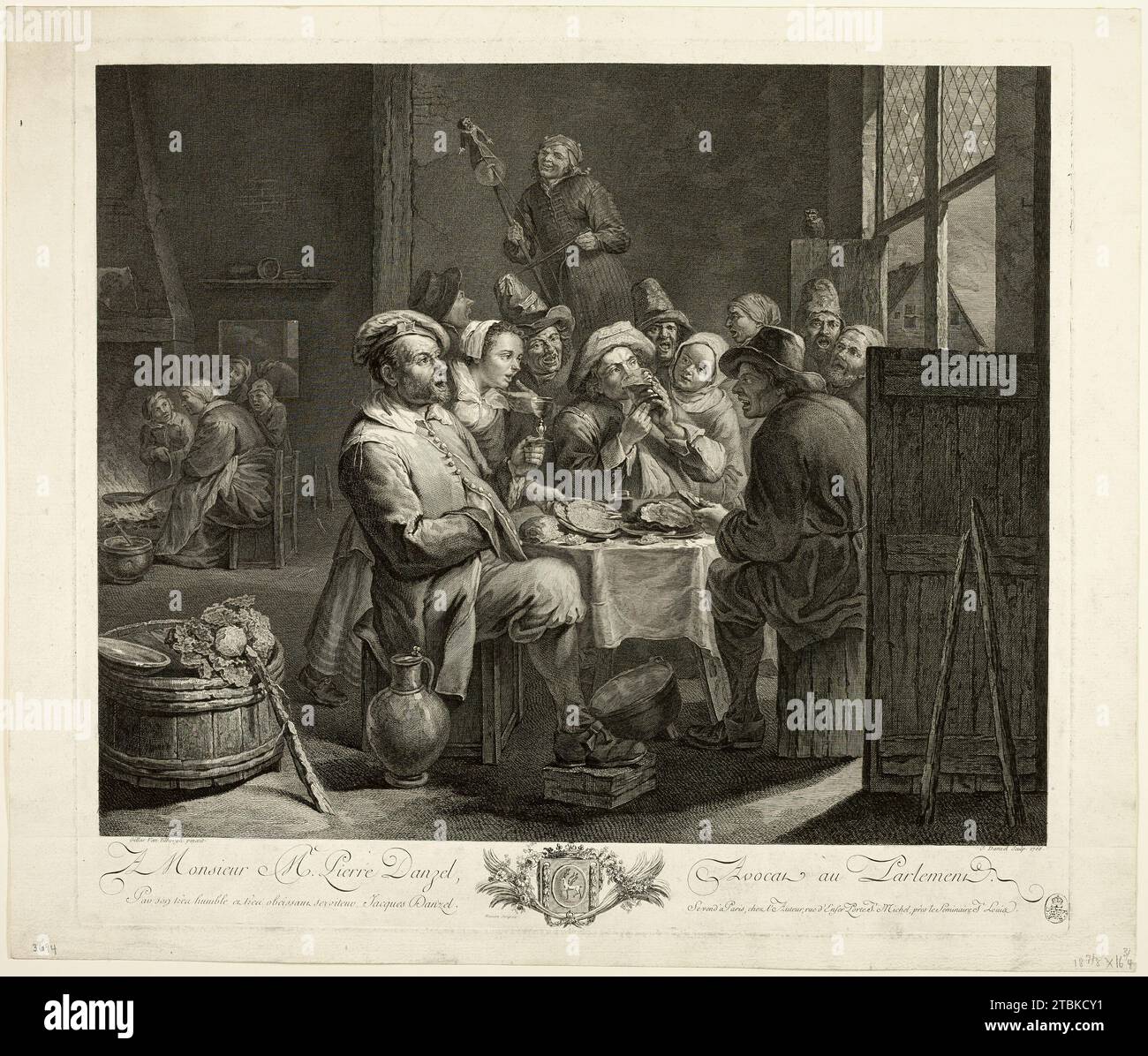 The King Drinks, 1766 Stock Photo - Alamy