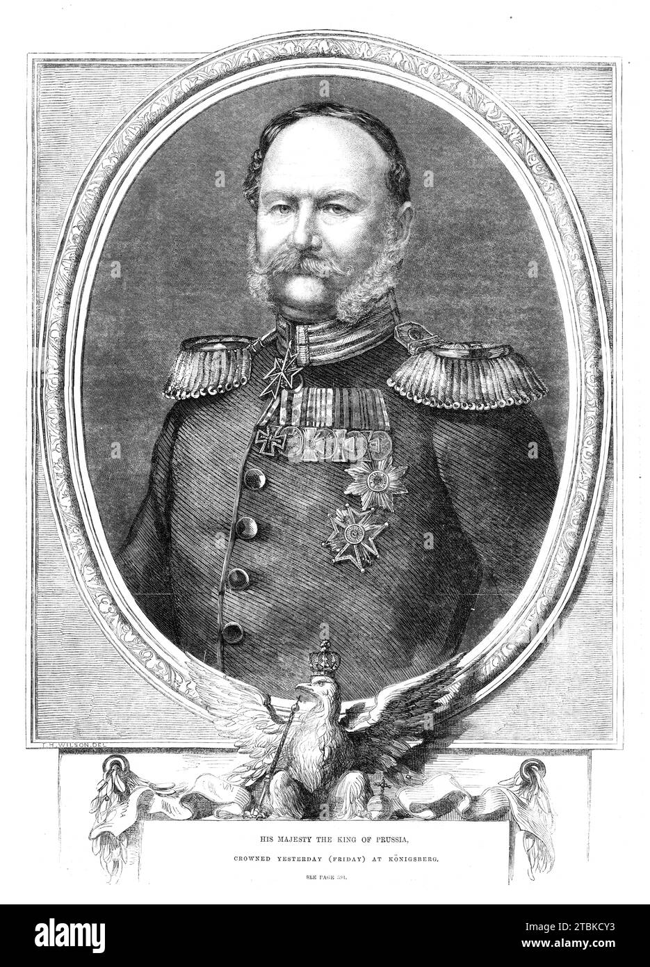 His Majesty the King of Prussia, crowned at Königsberg, 1861. In 1829 ...
