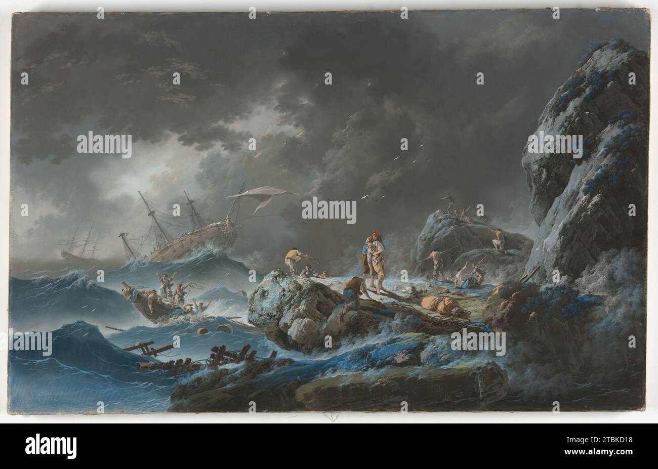 The Shipwreck, 1782 Stock Photo - Alamy