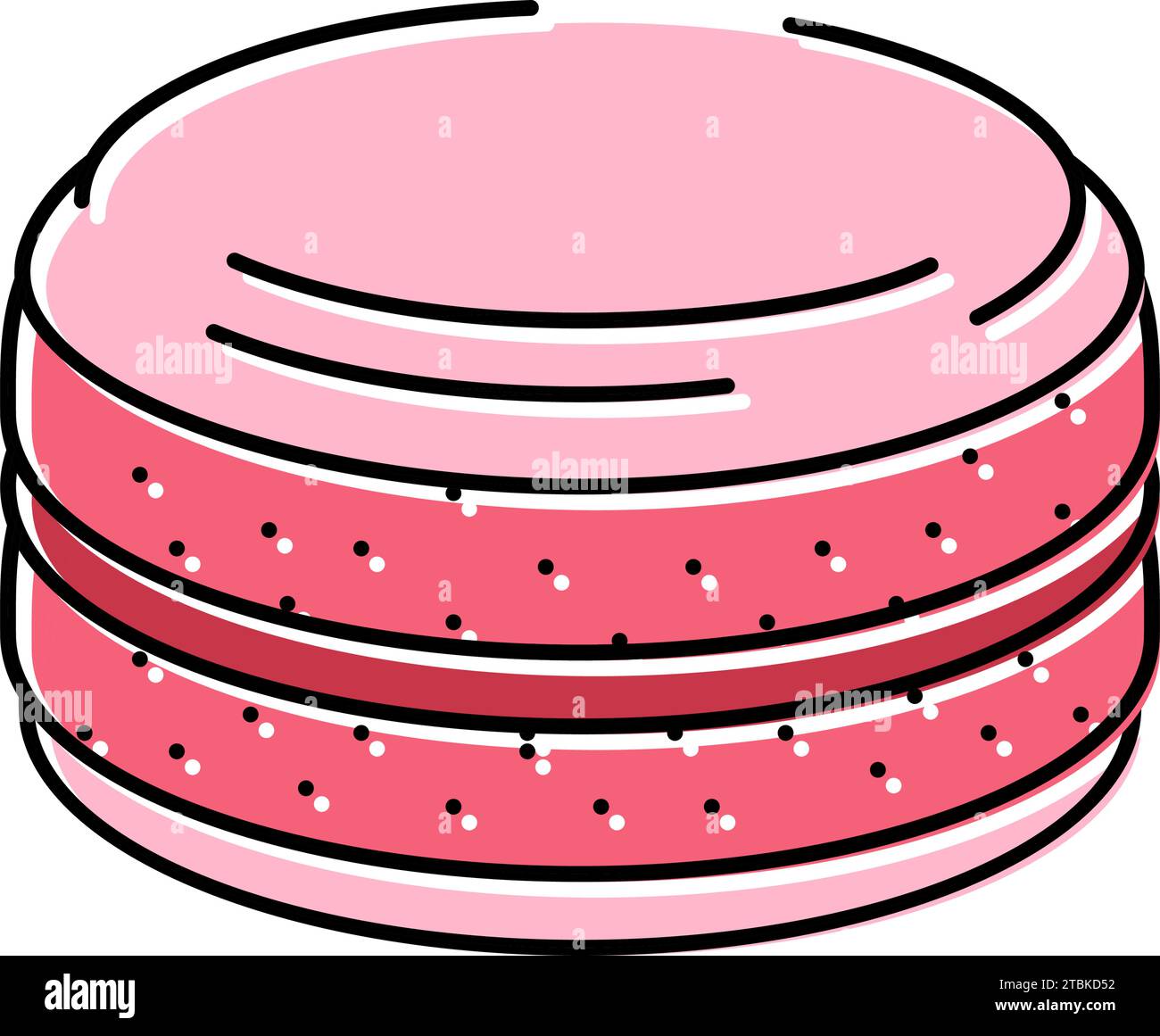french macarons cooking color icon vector illustration Stock Vector ...