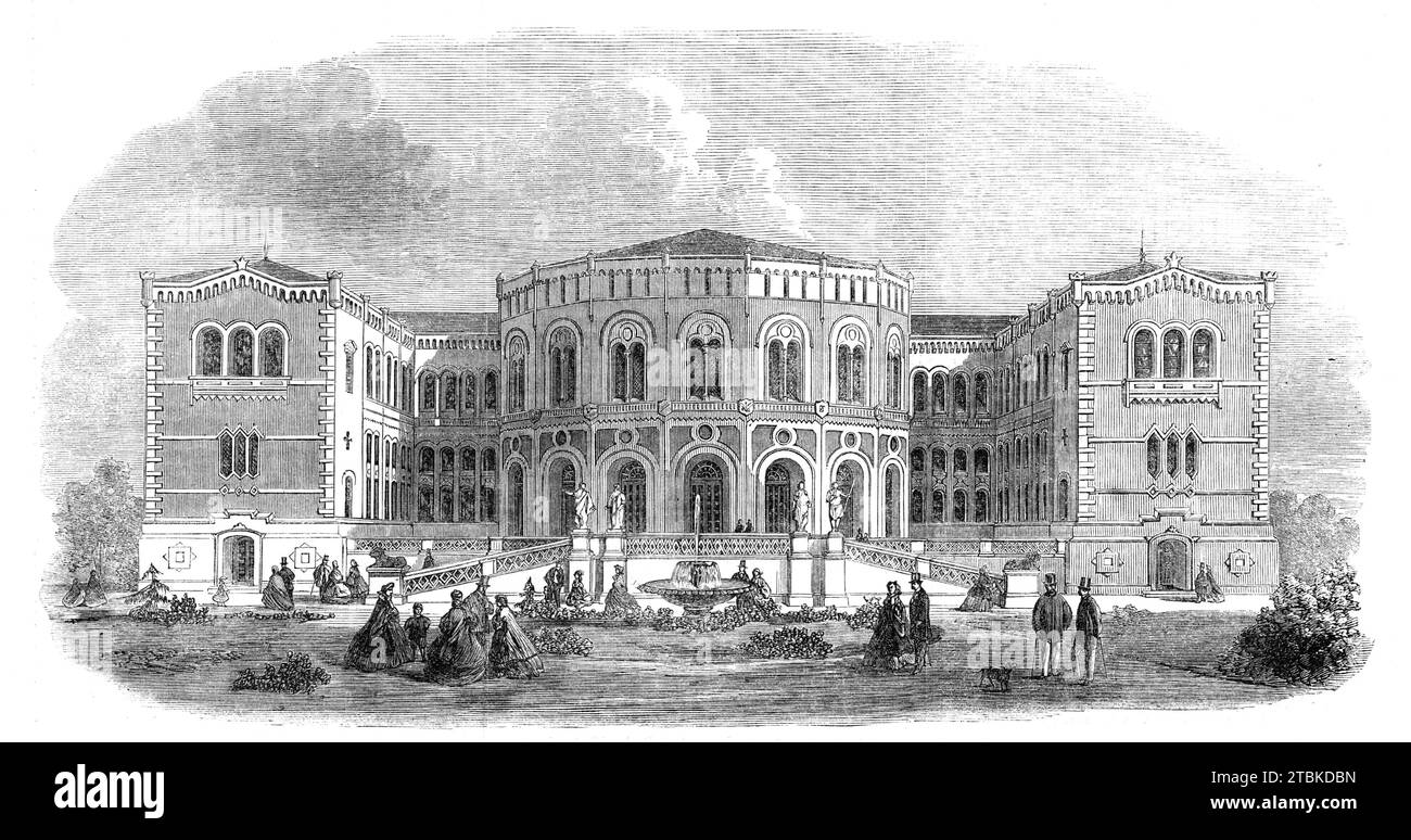 The new Storthing House, Christiania, Norway, 1861. View of the ...