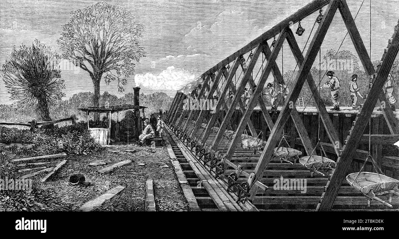 London Main Drainage: barrow-hoist on the southern high-level sewer at ...