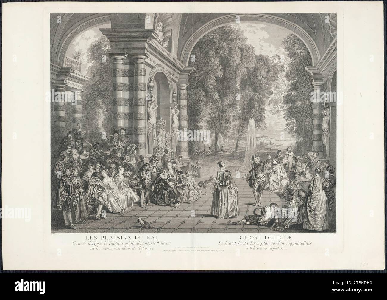 18th century engraving party colour hi-res stock photography and images ...