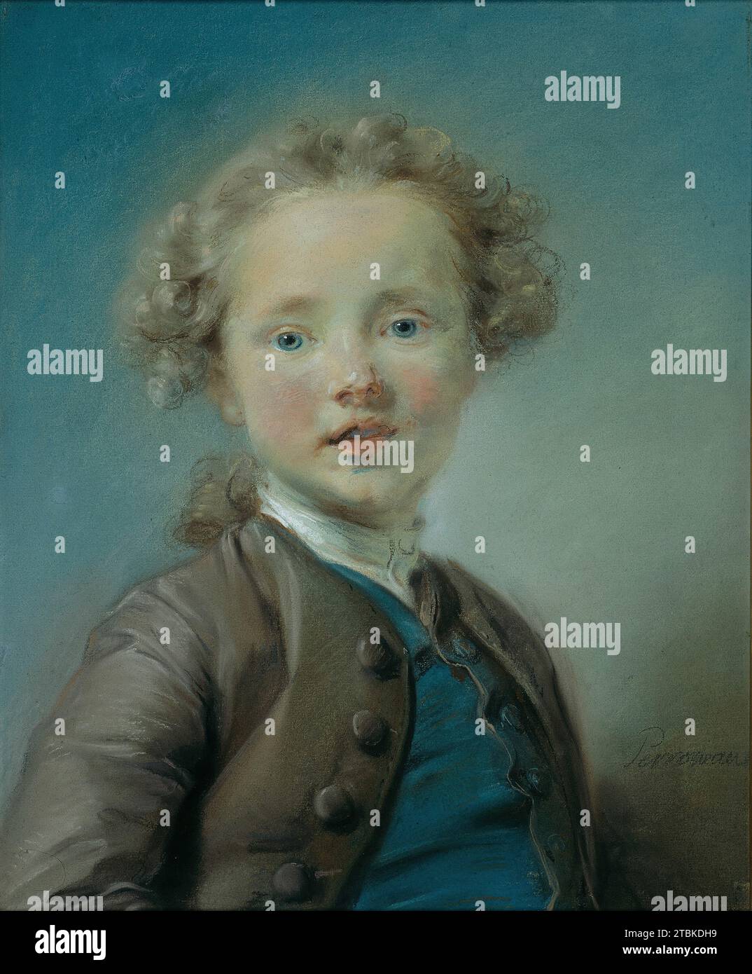 Portrait of Jean-Baptiste Antoine Le Moyne, 1747 Stock Photo - Alamy