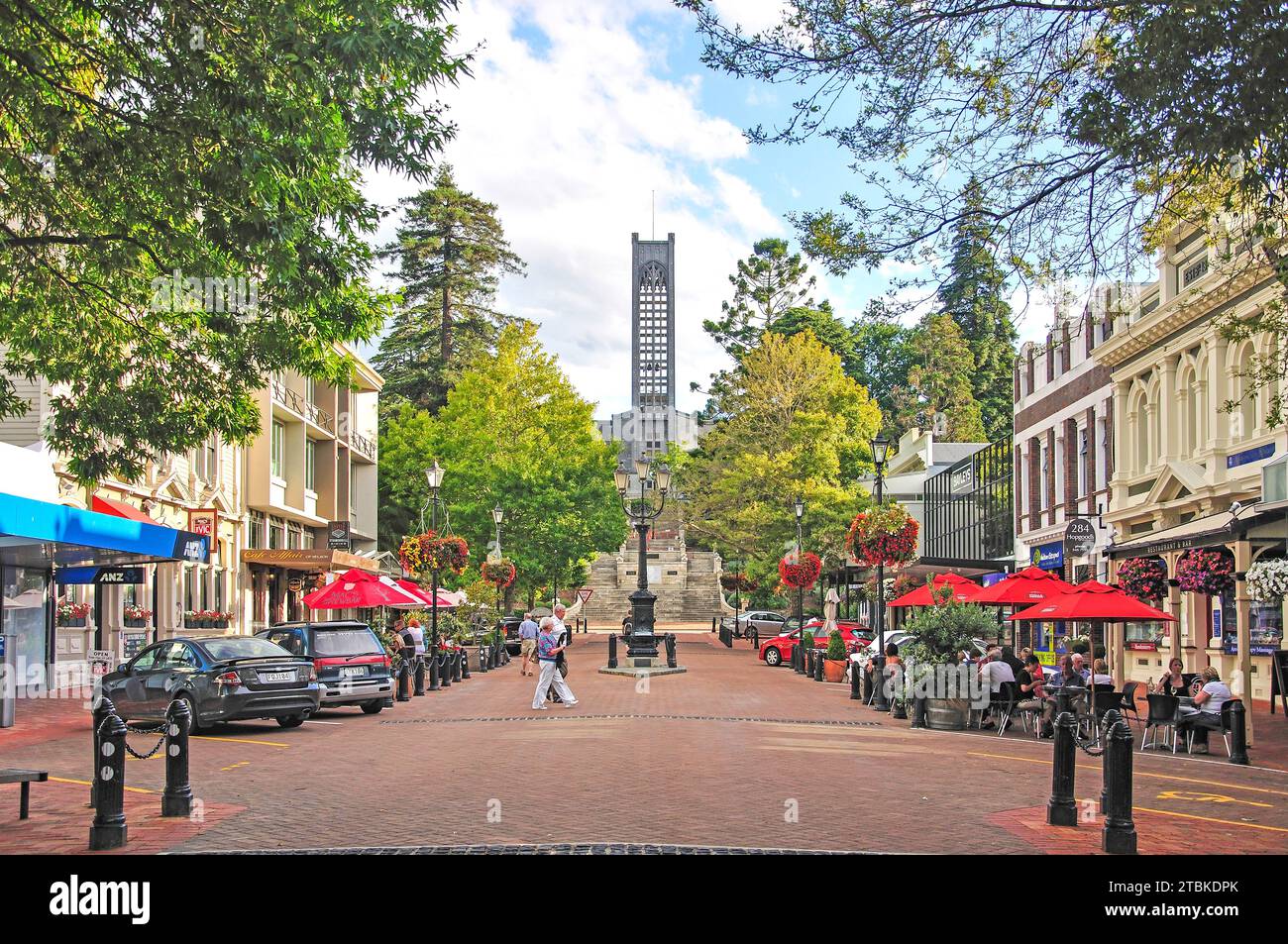 19th century Christ Church Cathedral from Trafalgar Street, Nelson ...