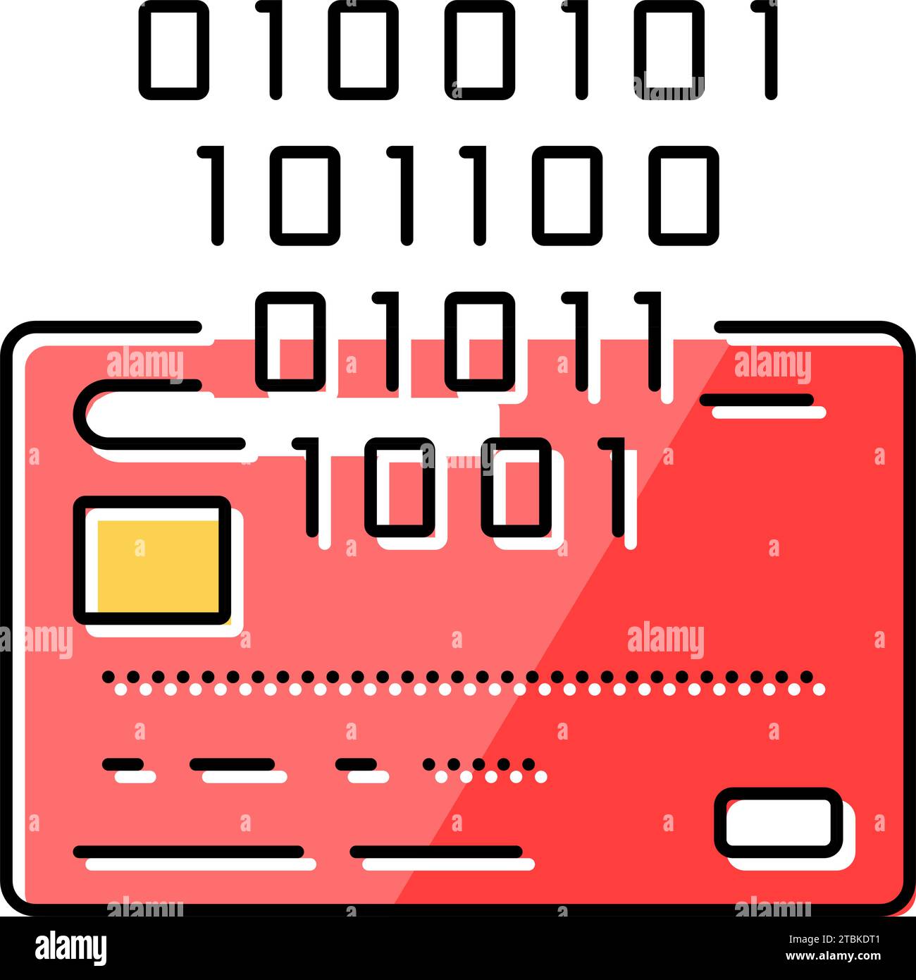 credit card fraud bank payment color icon vector illustration Stock ...