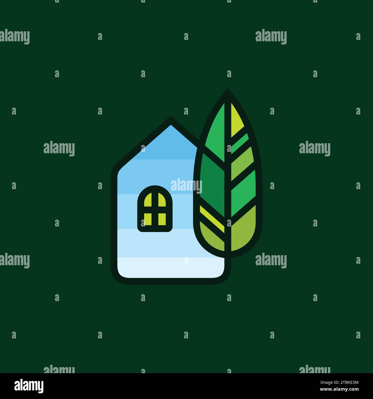 Abstract Tree House logo template design. Vector illustration Stock ...