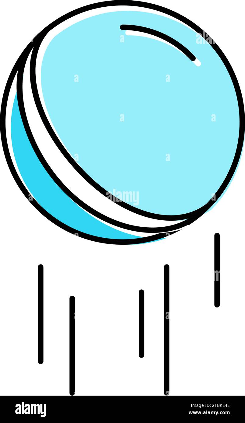 bouncy ball fidget toy color icon vector illustration Stock Vector ...