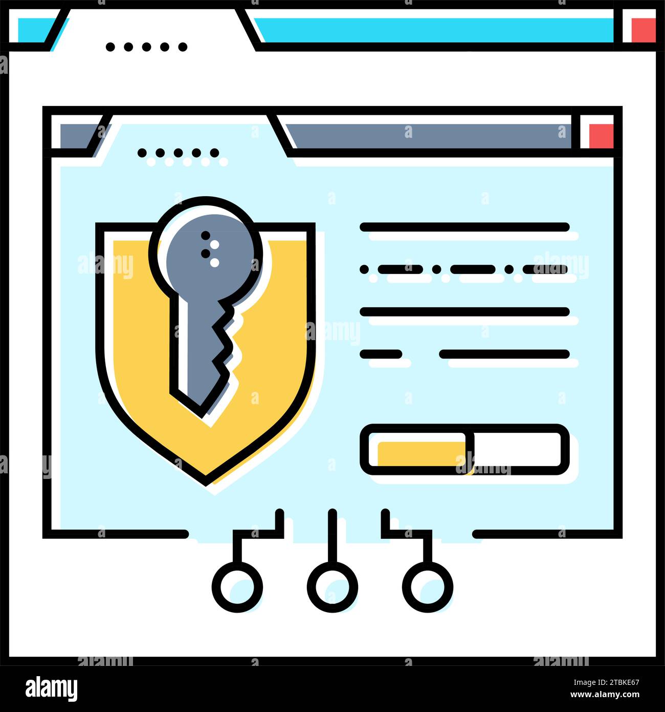 software licensing color icon vector illustration Stock Vector Image ...