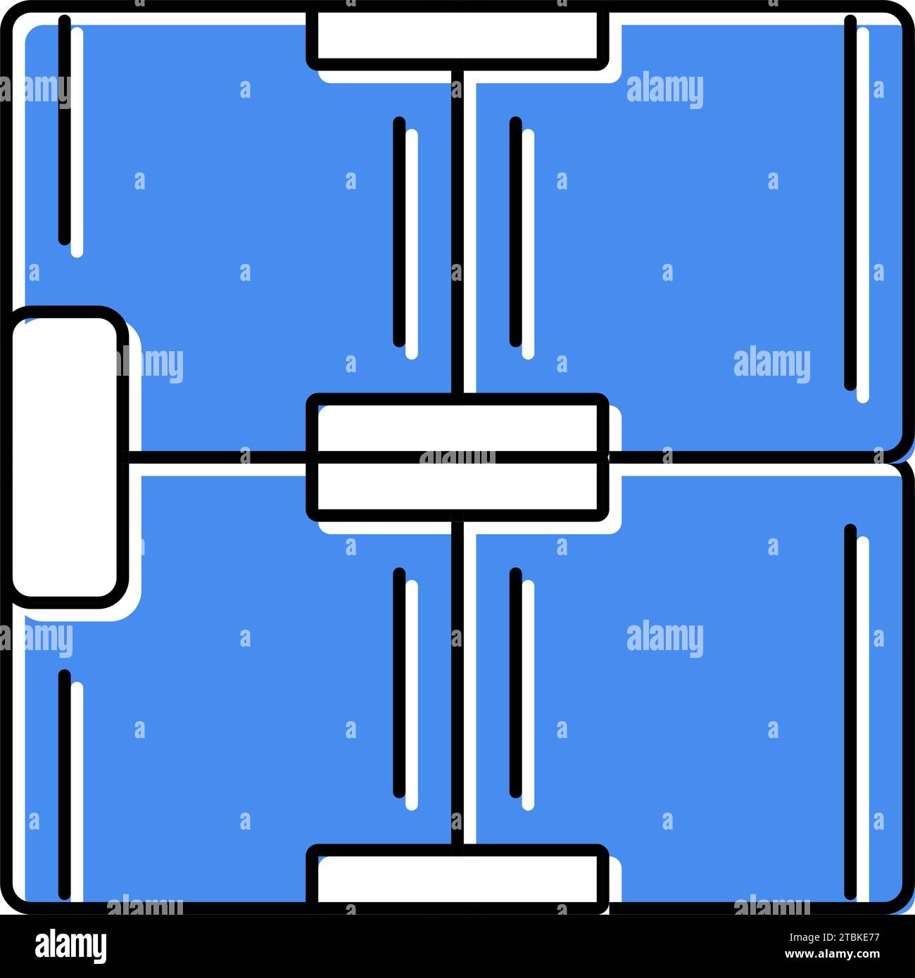 infinity cube fidget toy color icon vector illustration Stock Vector ...