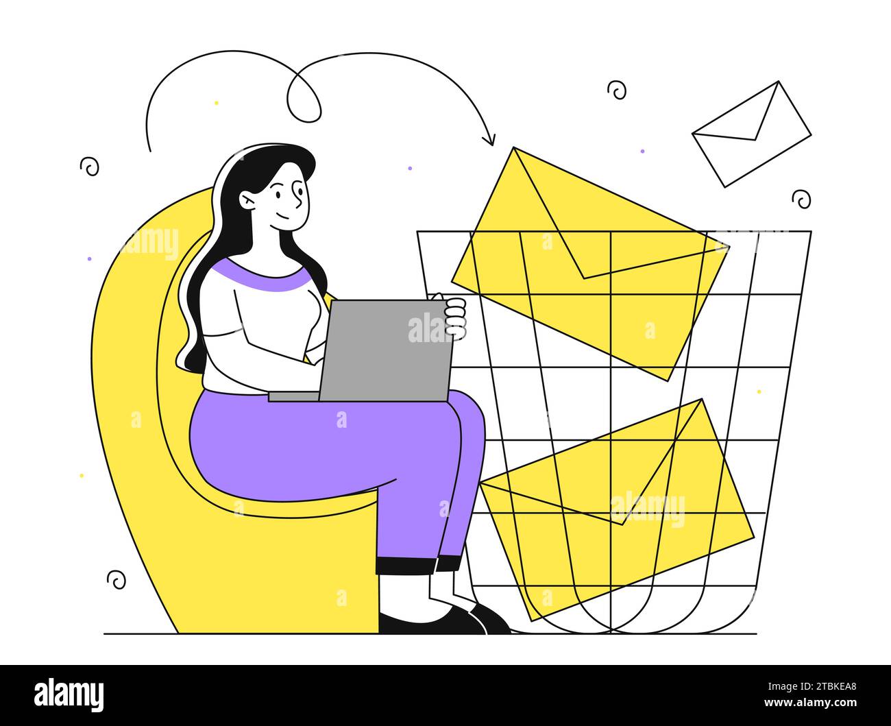 Deleting Document Stock Vector Images Alamy