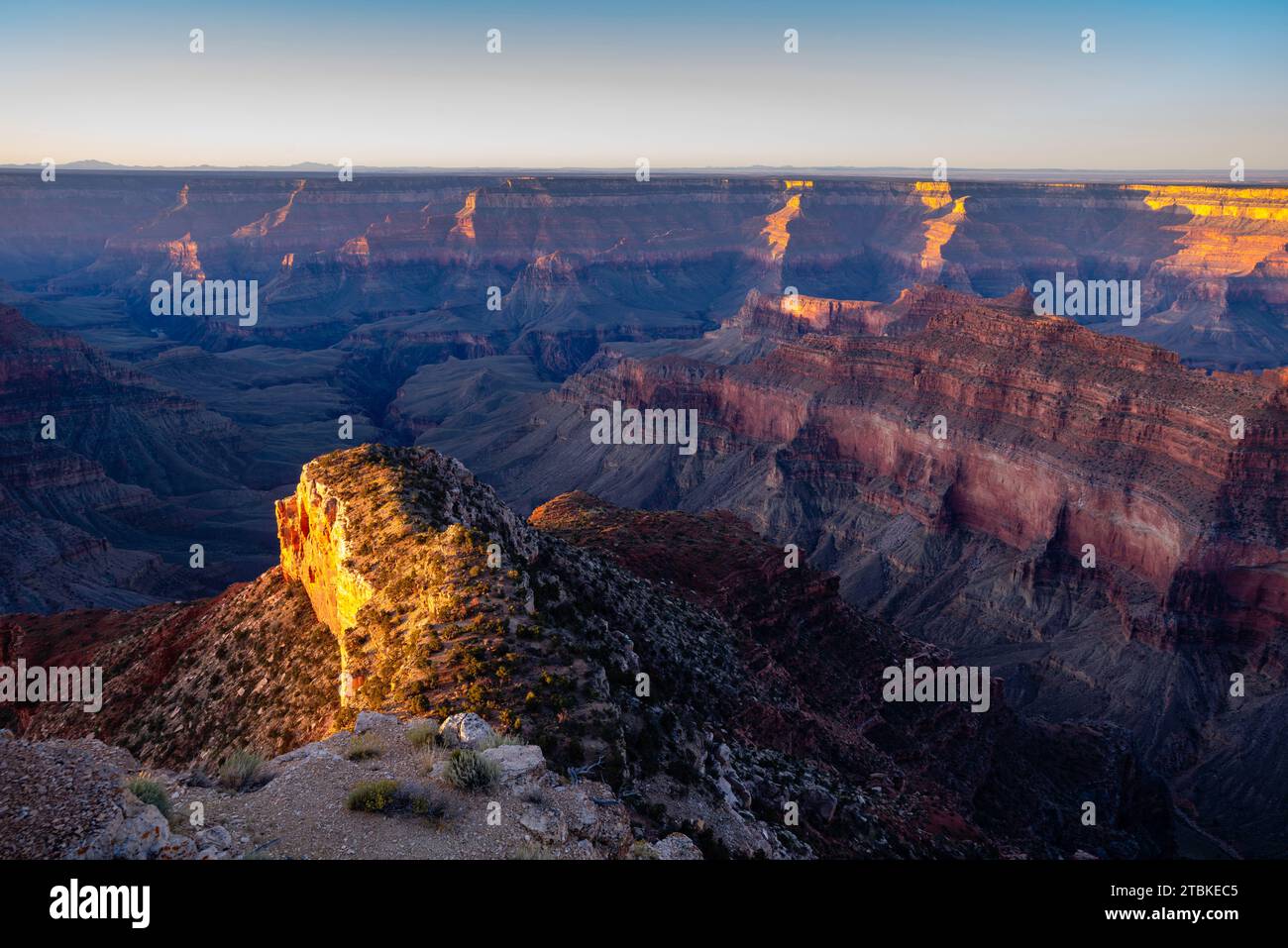 Photograph of the spectacular Grand Canyon, taken from remote Point ...