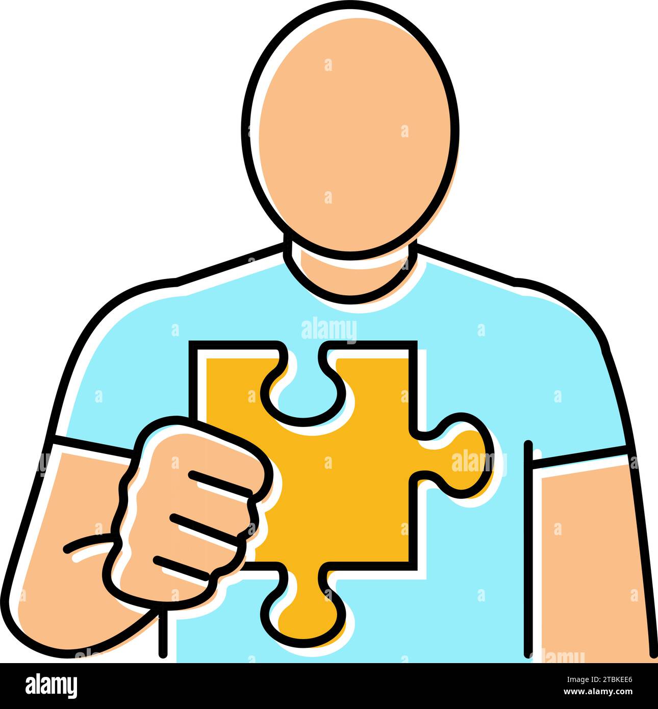 human business puzzle color icon vector illustration Stock Vector Image ...