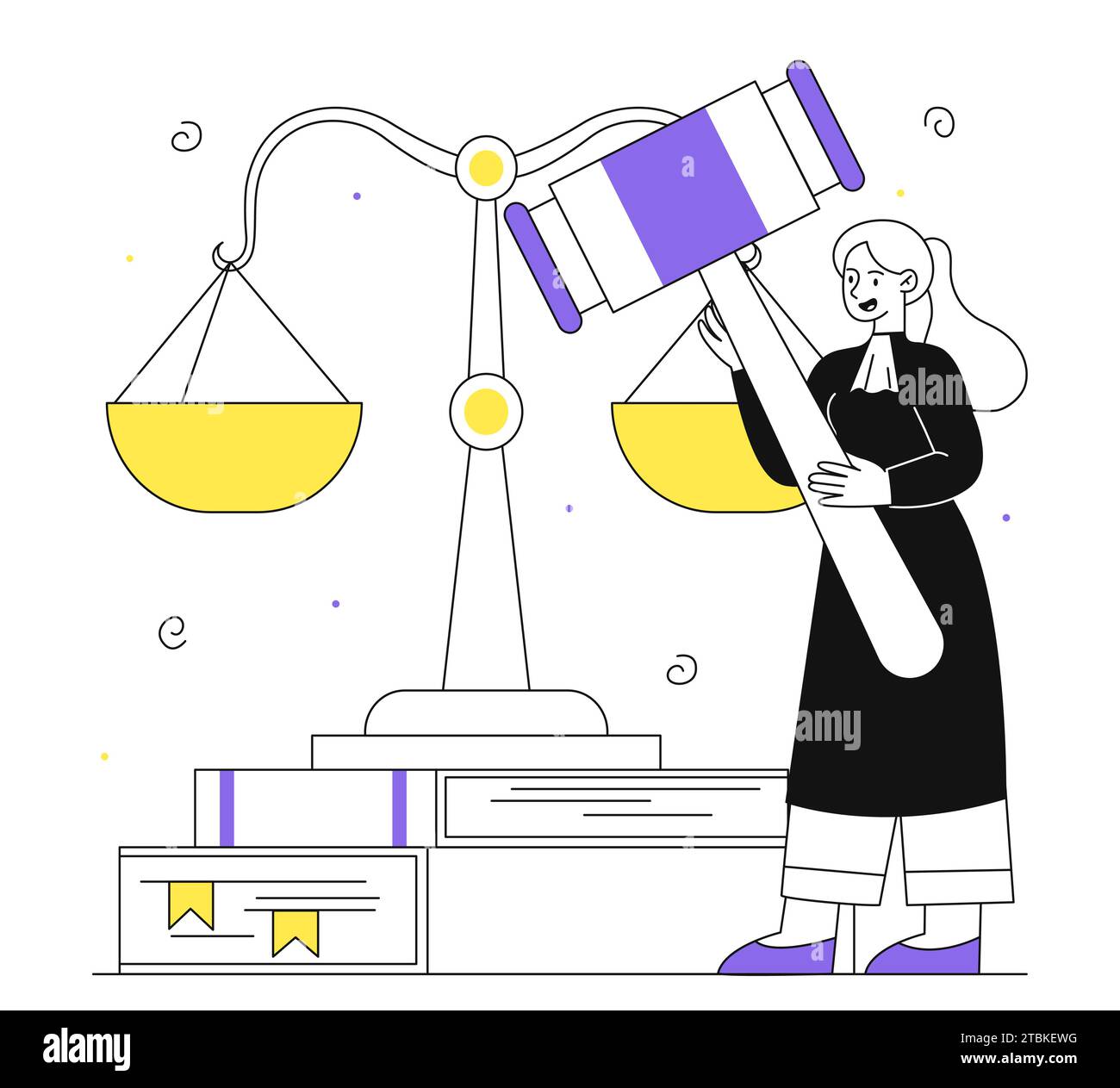 Justice vector outline concept Stock Vector Image & Art - Alamy