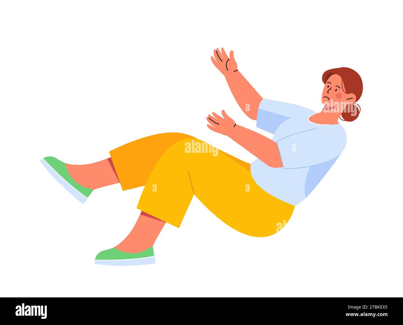 Person slipping sign Cut Out Stock Images & Pictures - Alamy
