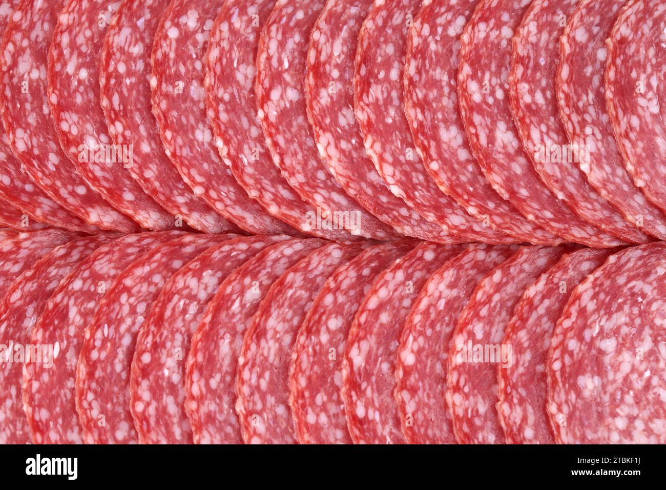 Sliced salami texture background hi-res stock photography and images ...