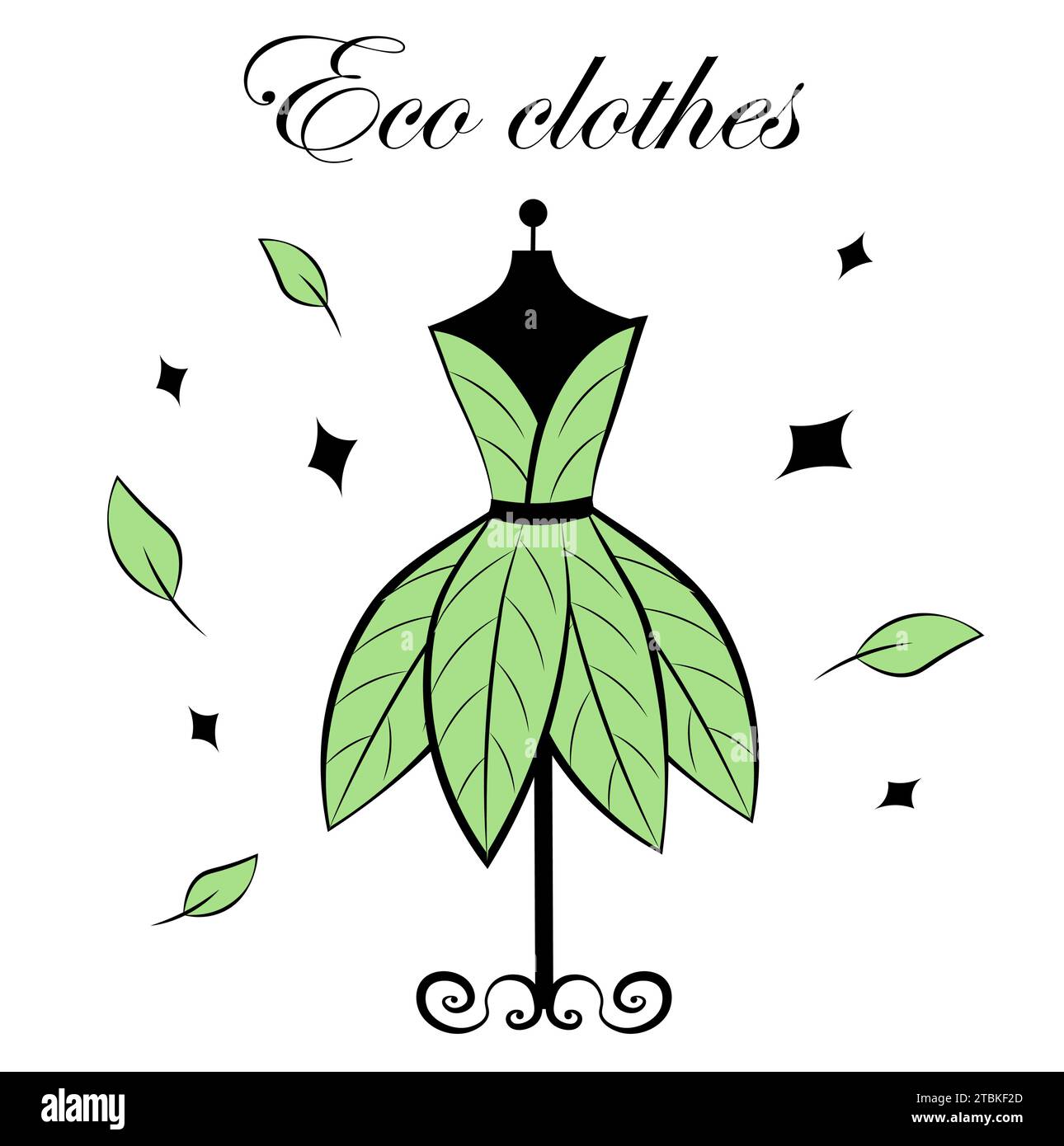 Eco clothes. Clothes made of natural materials Stock Vector Image & Art ...