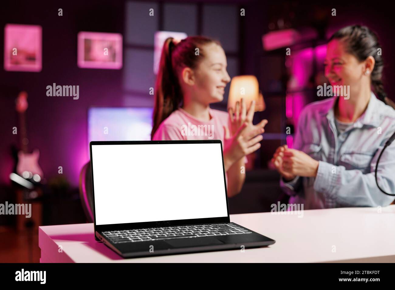 Kid influencer and mother sponsored by company to present newly ...