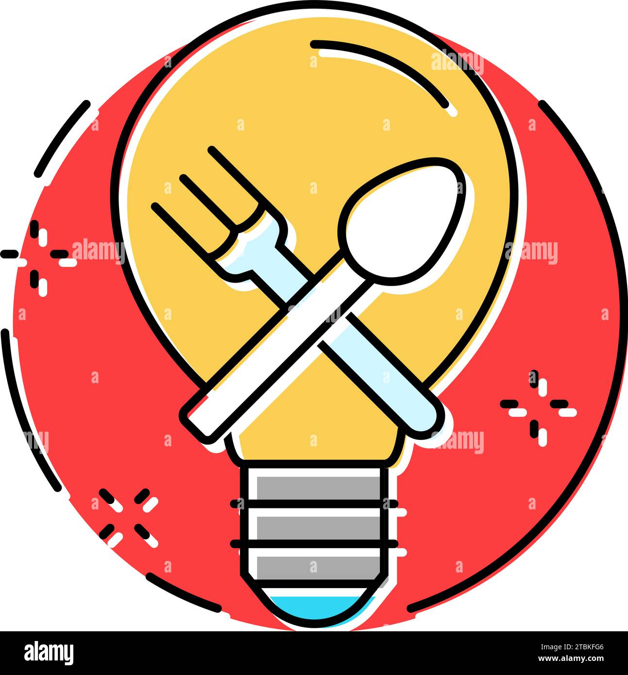 culinary creativity restaurant chef color icon vector illustration ...