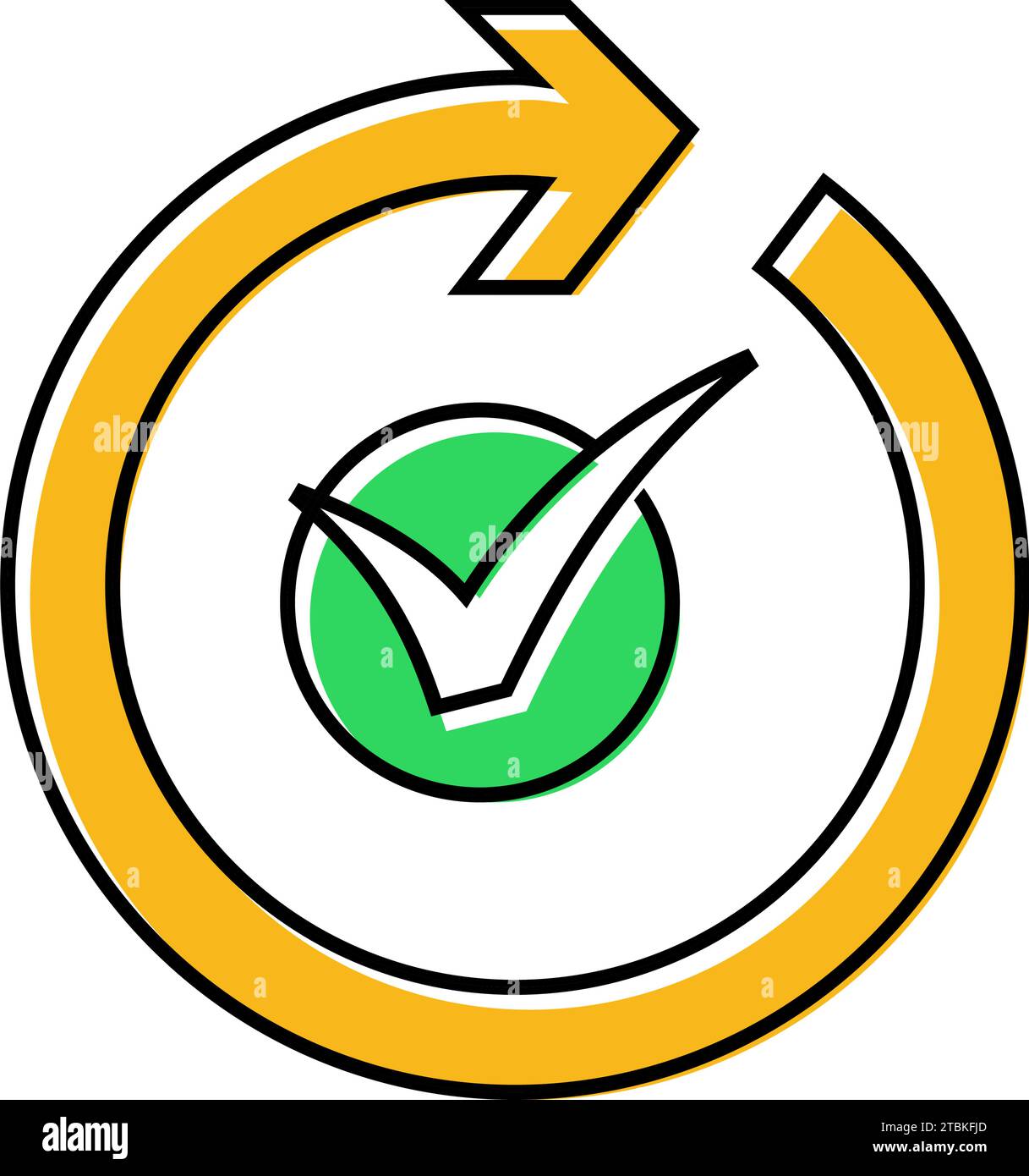 Successful update mark icon hi-res stock photography and images - Alamy