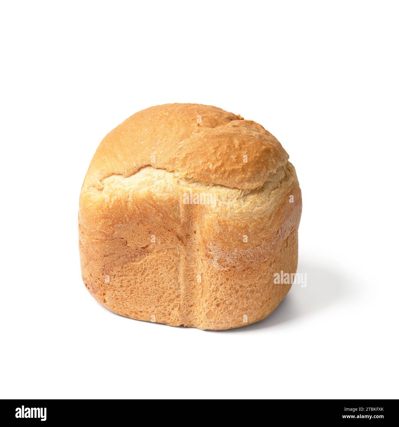 Fresh homemade bread with a crispy crust made in an automatic bread ...