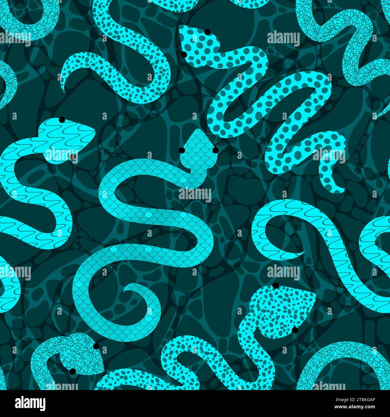 Cartoon animals seamless snake pattern for wrapping paper and fabrics ...