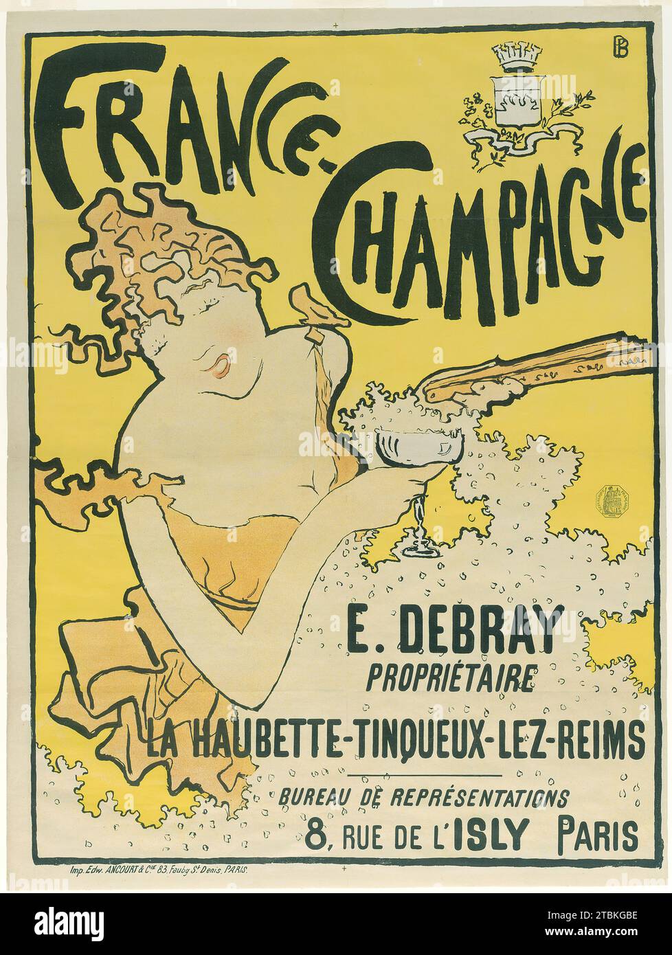 Champagne french advert hi-res stock photography and images - Alamy