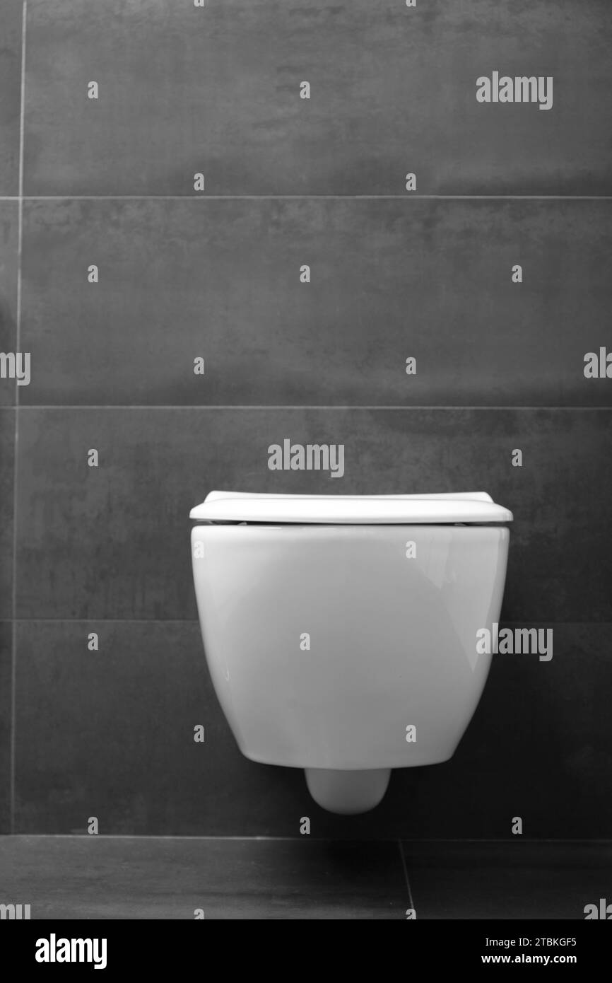Flush water in toilet Black and White Stock Photos & Images - Alamy