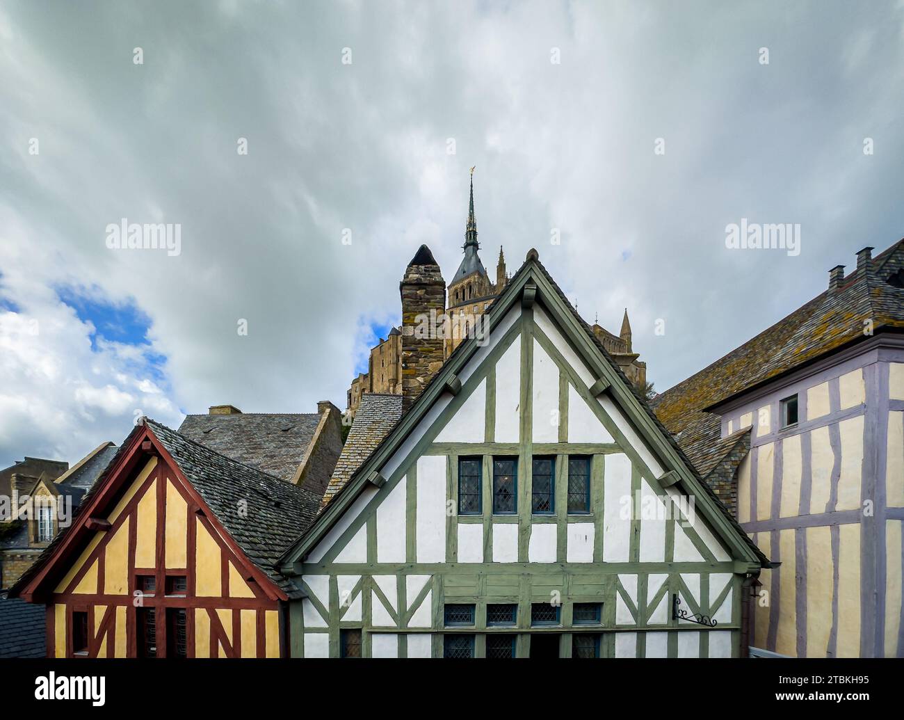 Normandy, France, Sept 22nd 2023, view of the architecture inside the ...